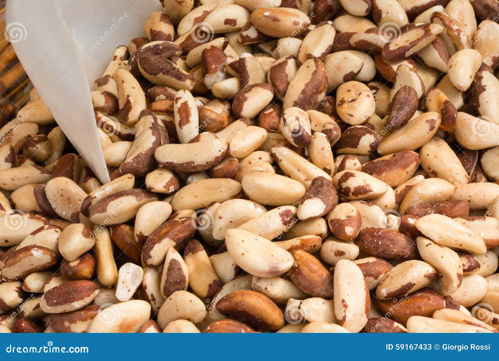 Closeup of Crunchy Brazil Nuts in Wicker Bowl Stock Image - Image of ...
