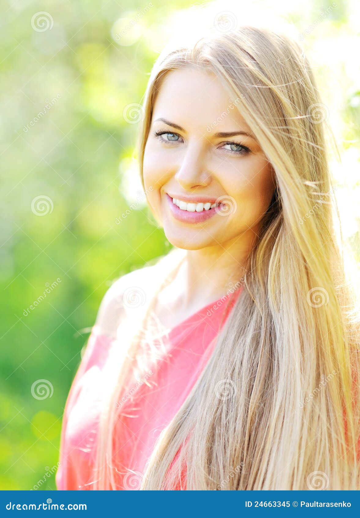 Closeup of Cute Young Woman Smiling Stock Image - Image of isolated ...