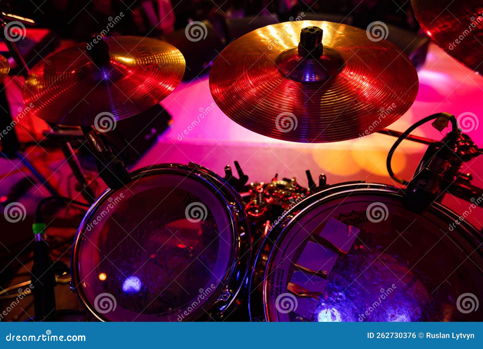 Closeup of Cymbals on Concert Stage Stock Photo - Image of instrument ...