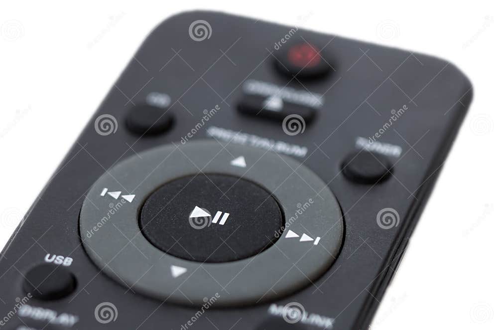 Closeup of a Dark Grey Remote Control Stock Photo - Image of controller ...