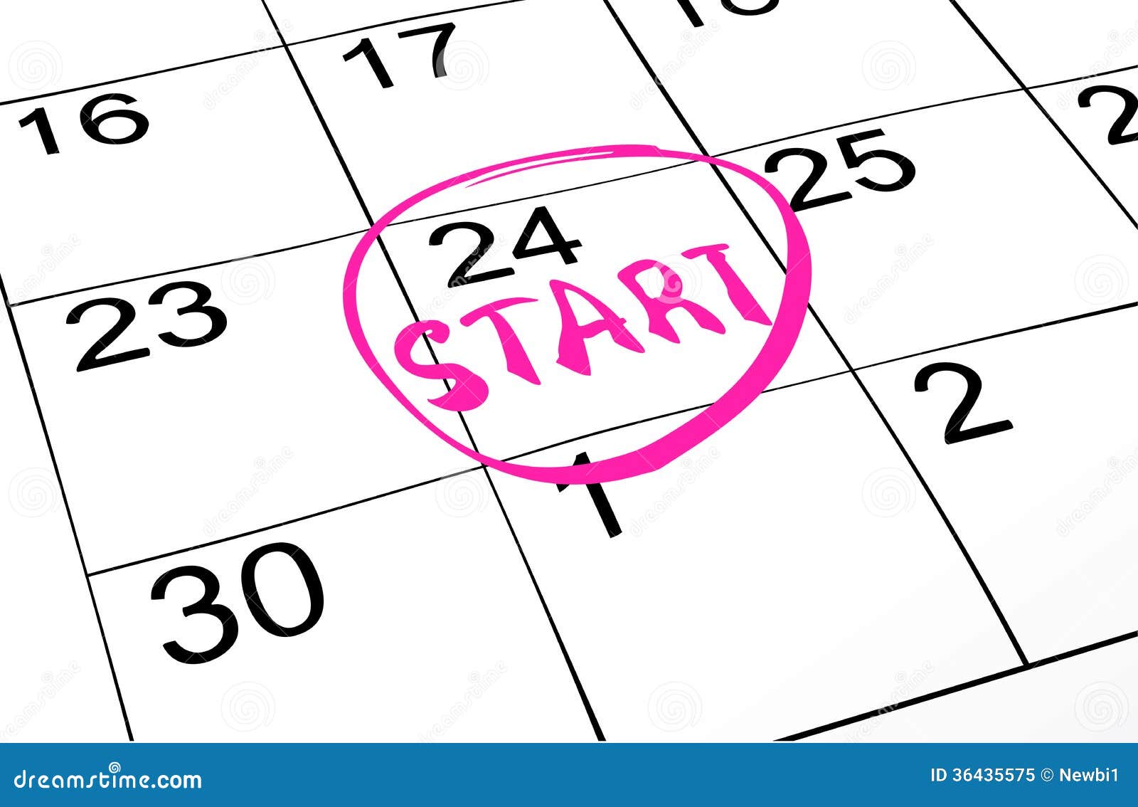 Closeup of Dates on Calendar Page, Vector Stock Vector - Illustration ...