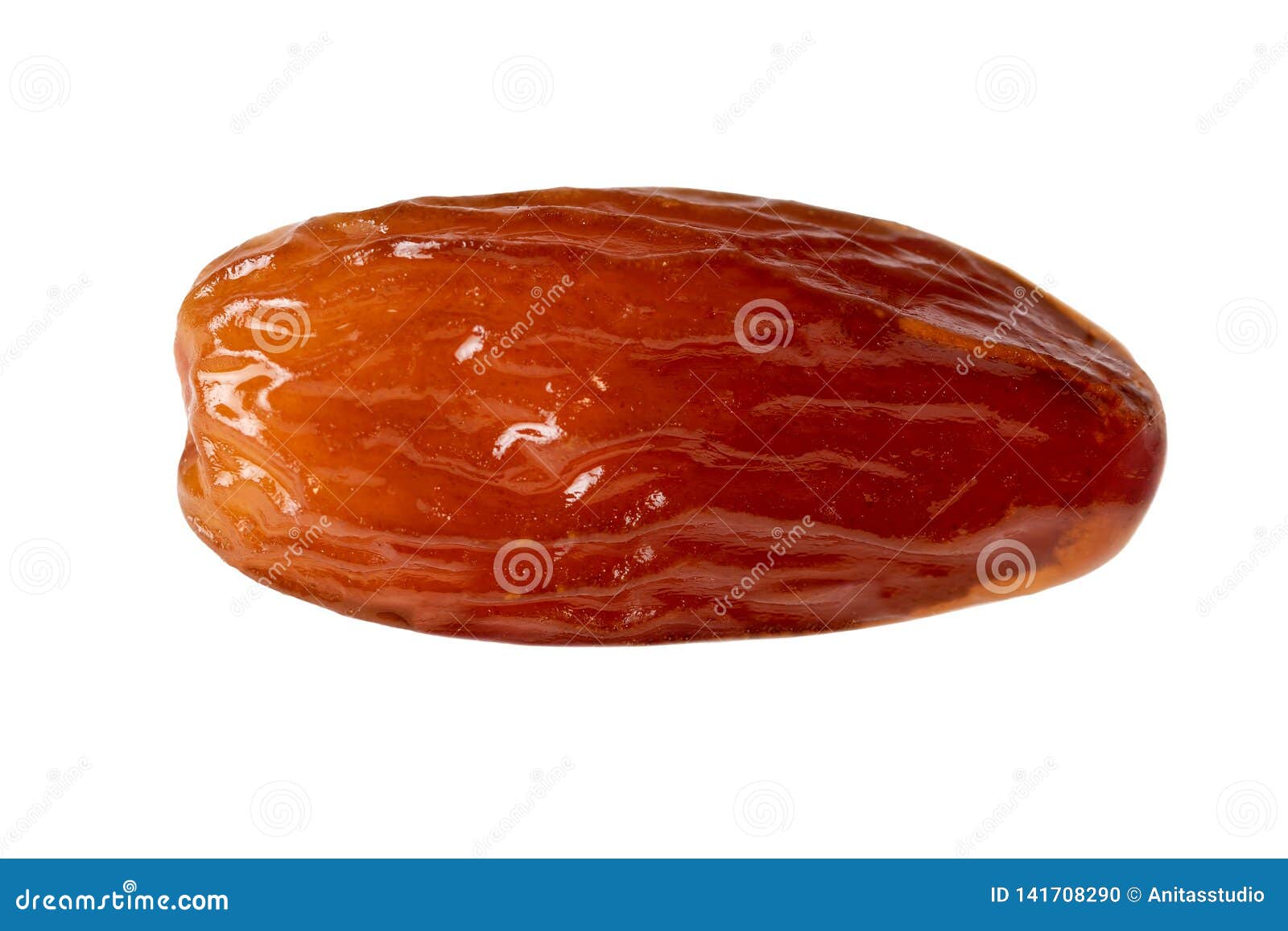 Closeup Dates Fruit One Date Large on White Stock Photo - Image of ...