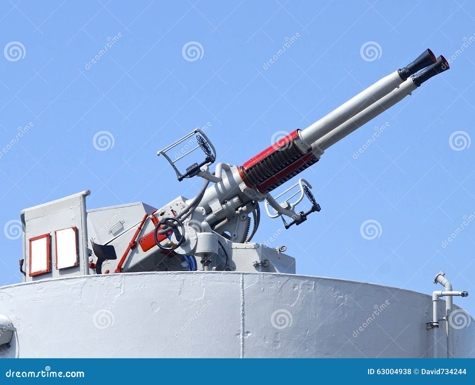 The Closeup of Defense Cannon Stock Photo - Image of cannon, mast: 63004938