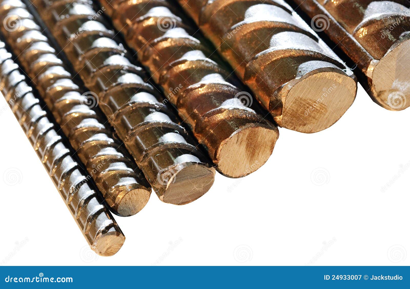 Closeup of Deformed Steel Bars Stock Image - Image of industry, decay ...