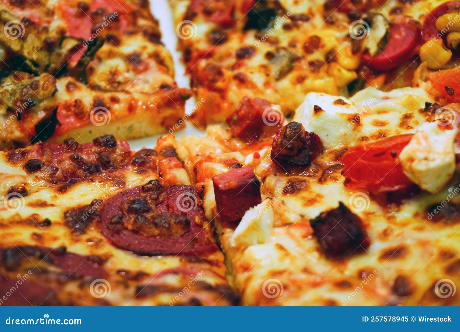 Closeup of a Delicious Homemade Pizza Stock Image - Image of restaurant ...