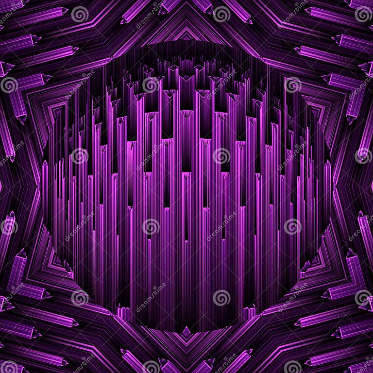 Closeup Detail on 3D Surface Hexagonal Design in Pink and Vivid Purple ...