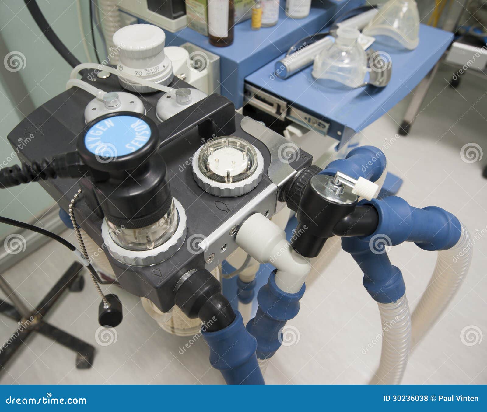 Ventilator Machine in an Operating Room Stock Photo - Image of ...