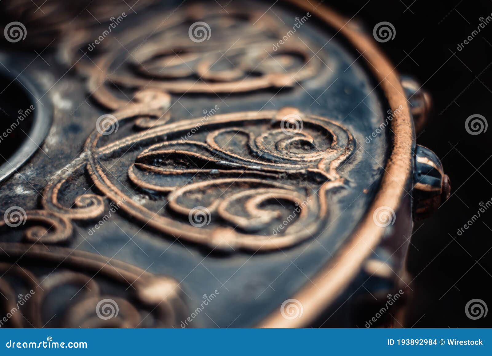 Closeup of the Details of Antique Objects with Beautiful Designs Stock ...