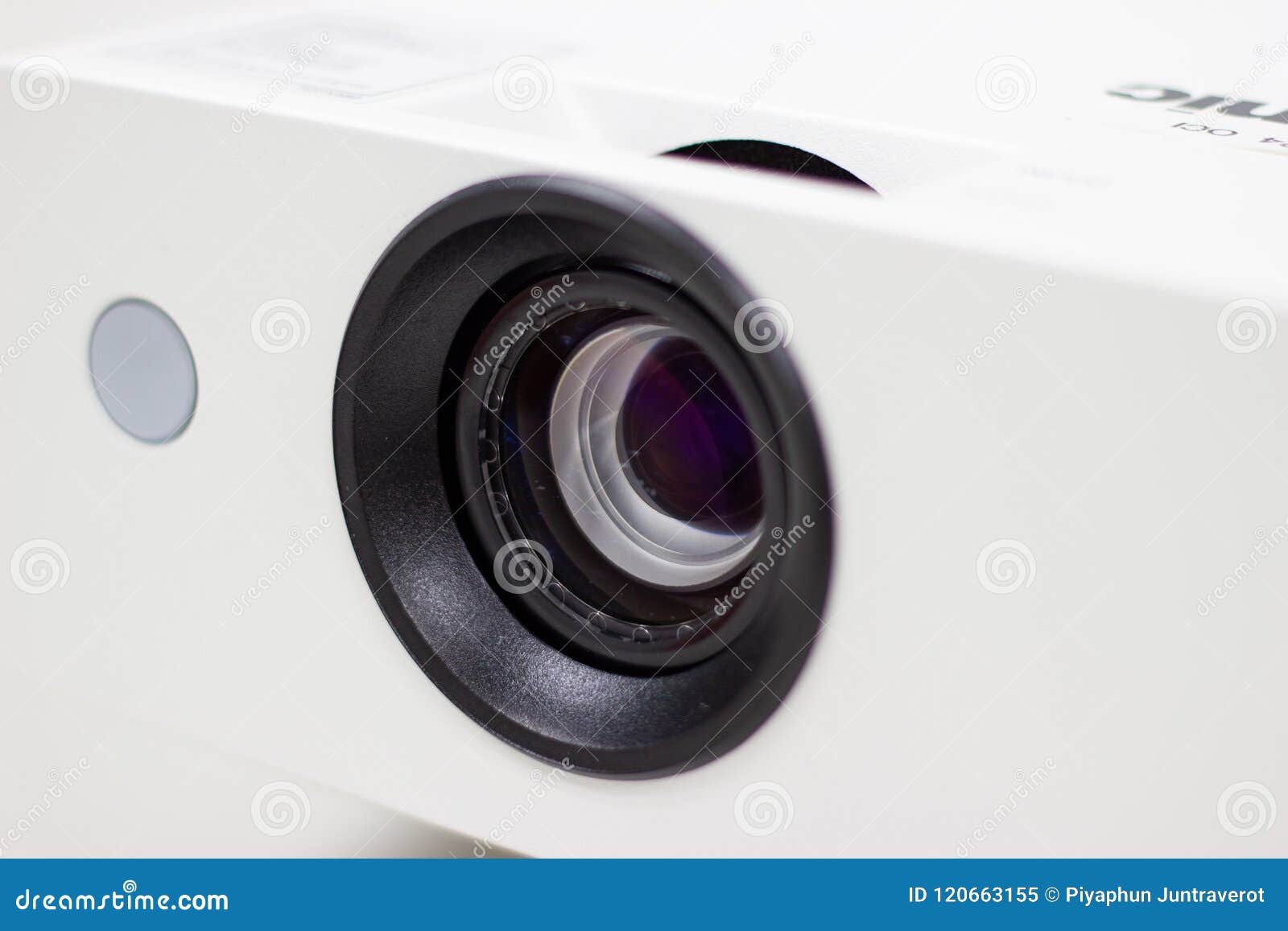 Lens of Projector for Cinema and Presentation Stock Image - Image of ...