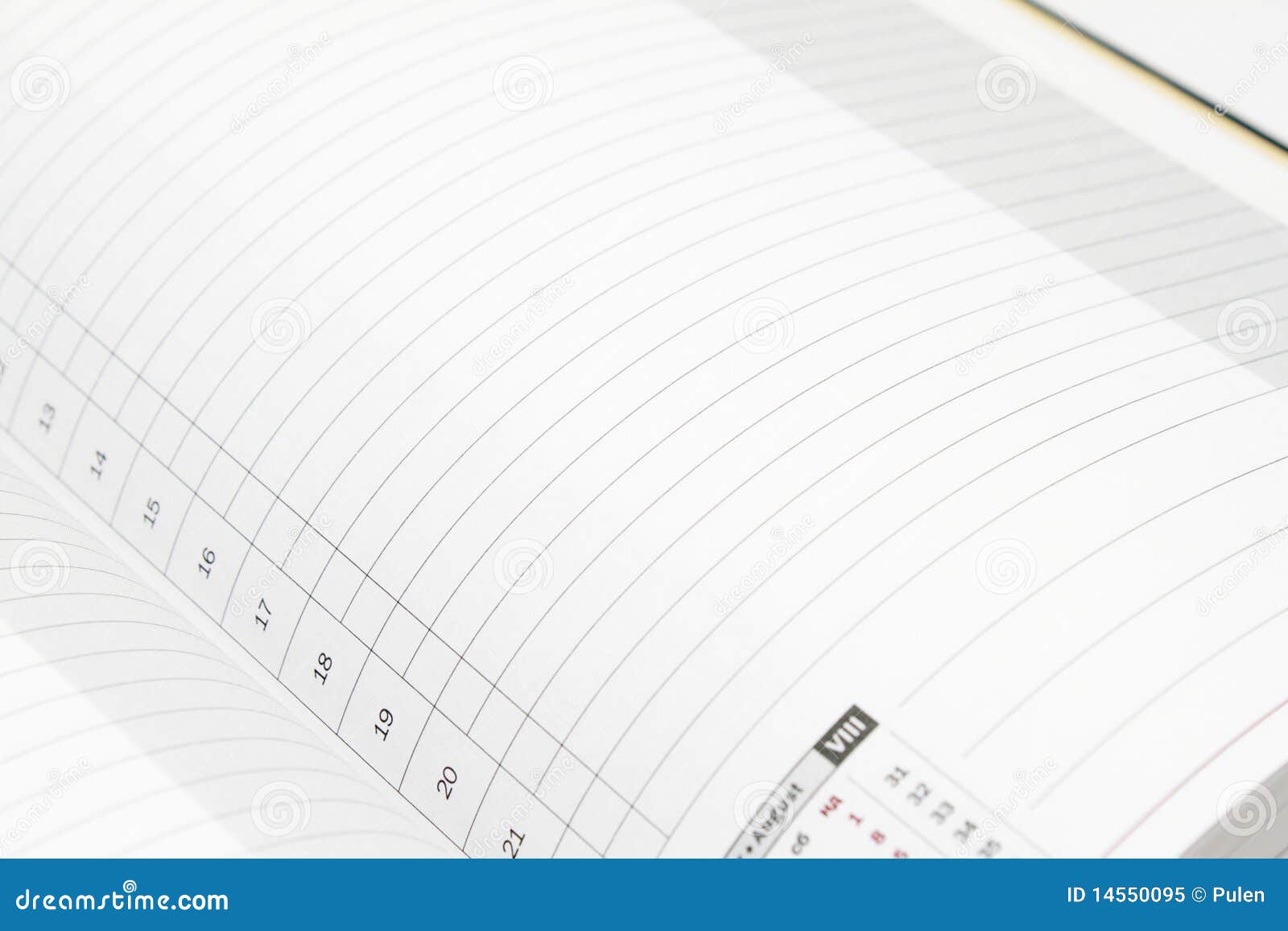 Closeup of diary page stock image. Image of notes, journal - 14550095