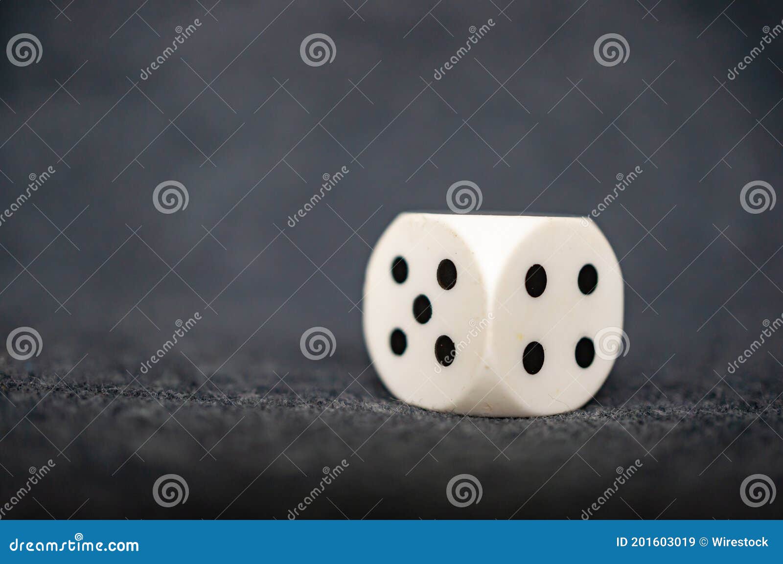 Closeup of Dice Roll with Five and Four on Both Sides Stock Image ...