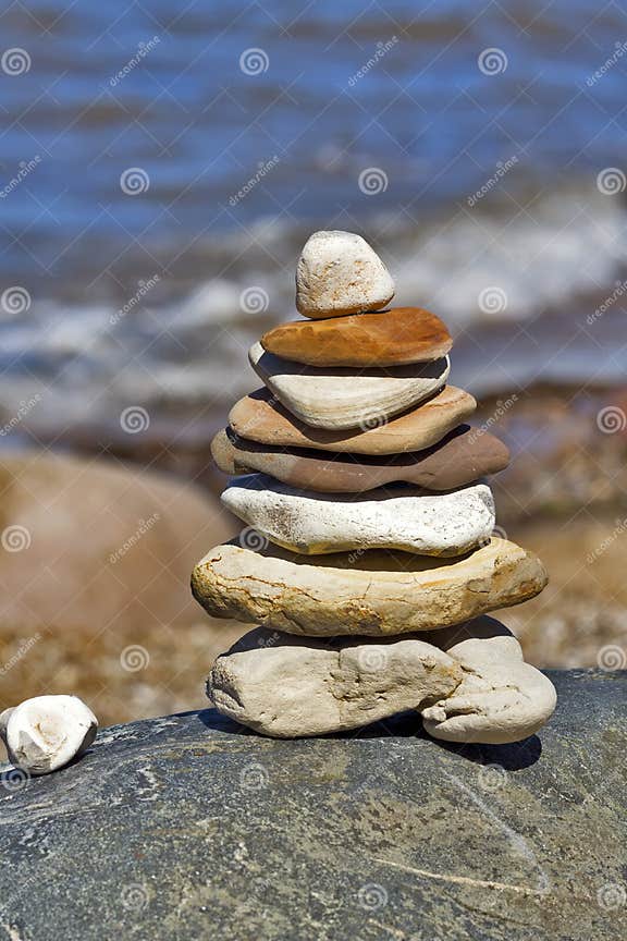 Closeup of Different Stones Stacked Up Stock Image - Image of rock ...