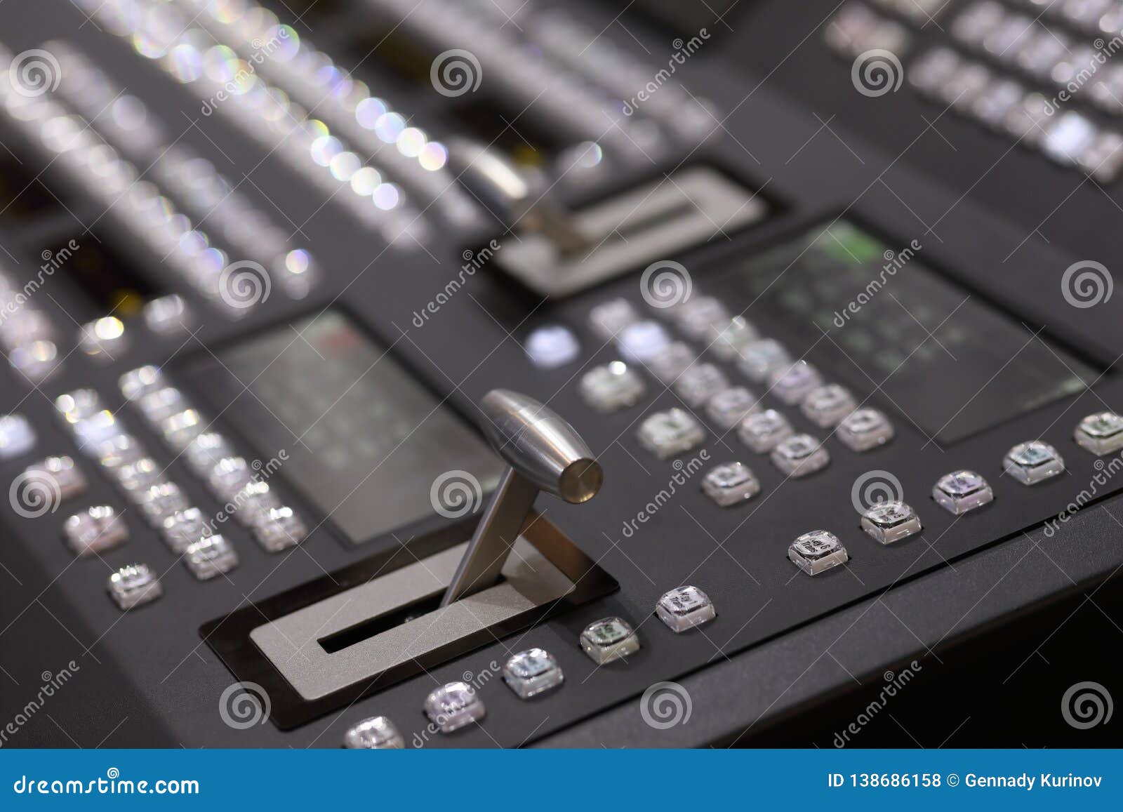 Closeup of Digital Video Switcher Control Panel Stock Photo - Image of ...