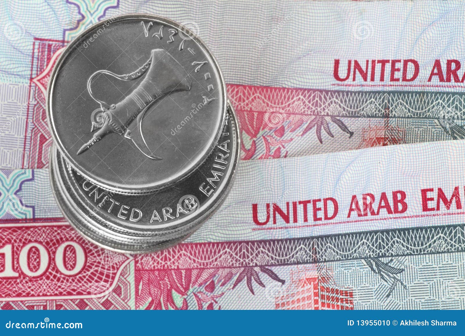 Closeup of dirham coins stock photo. Image of dhabi, bank - 13955010