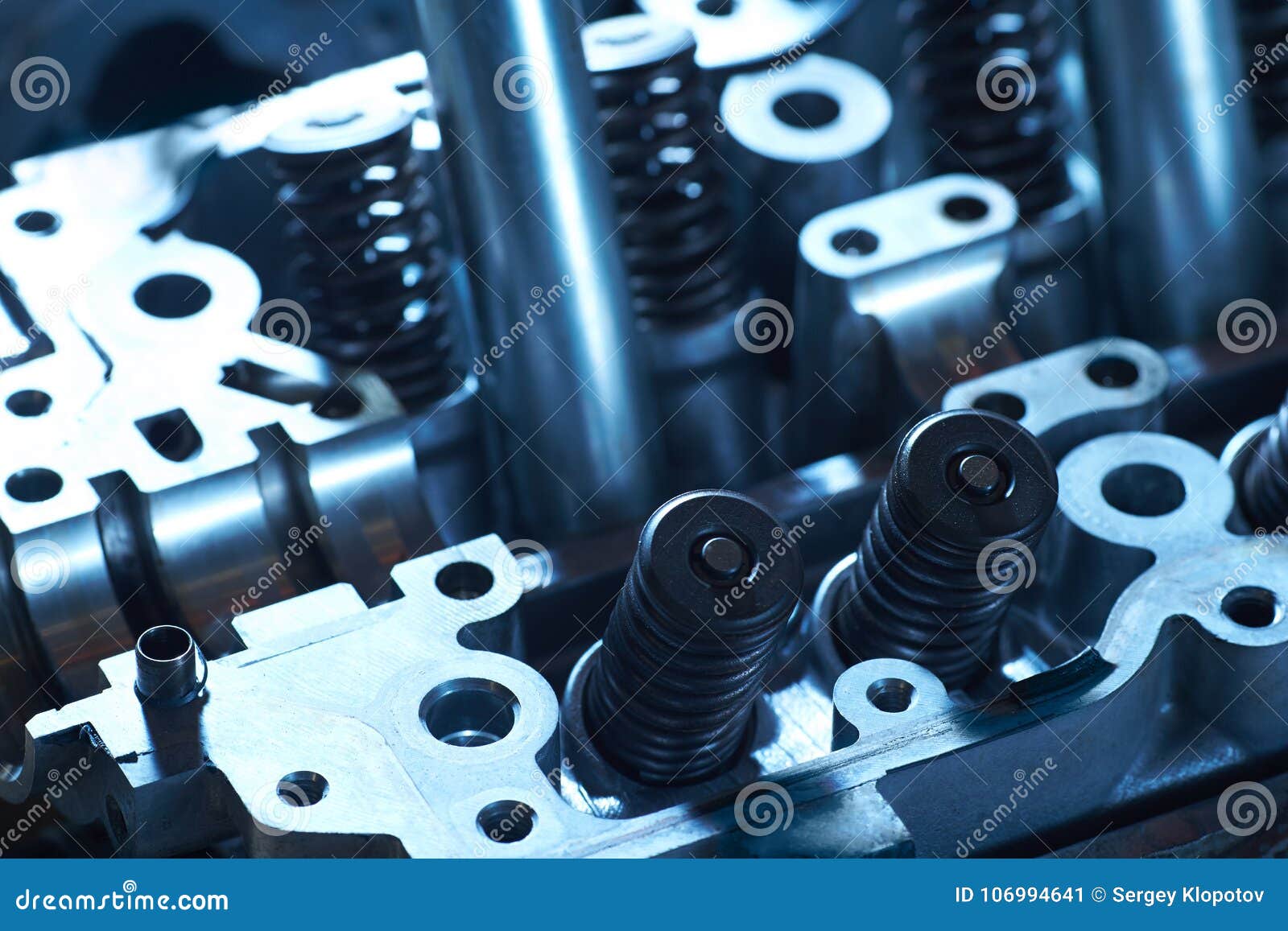 Closeup of a Disassembled Engine. Stock Image - Image of disassembled ...