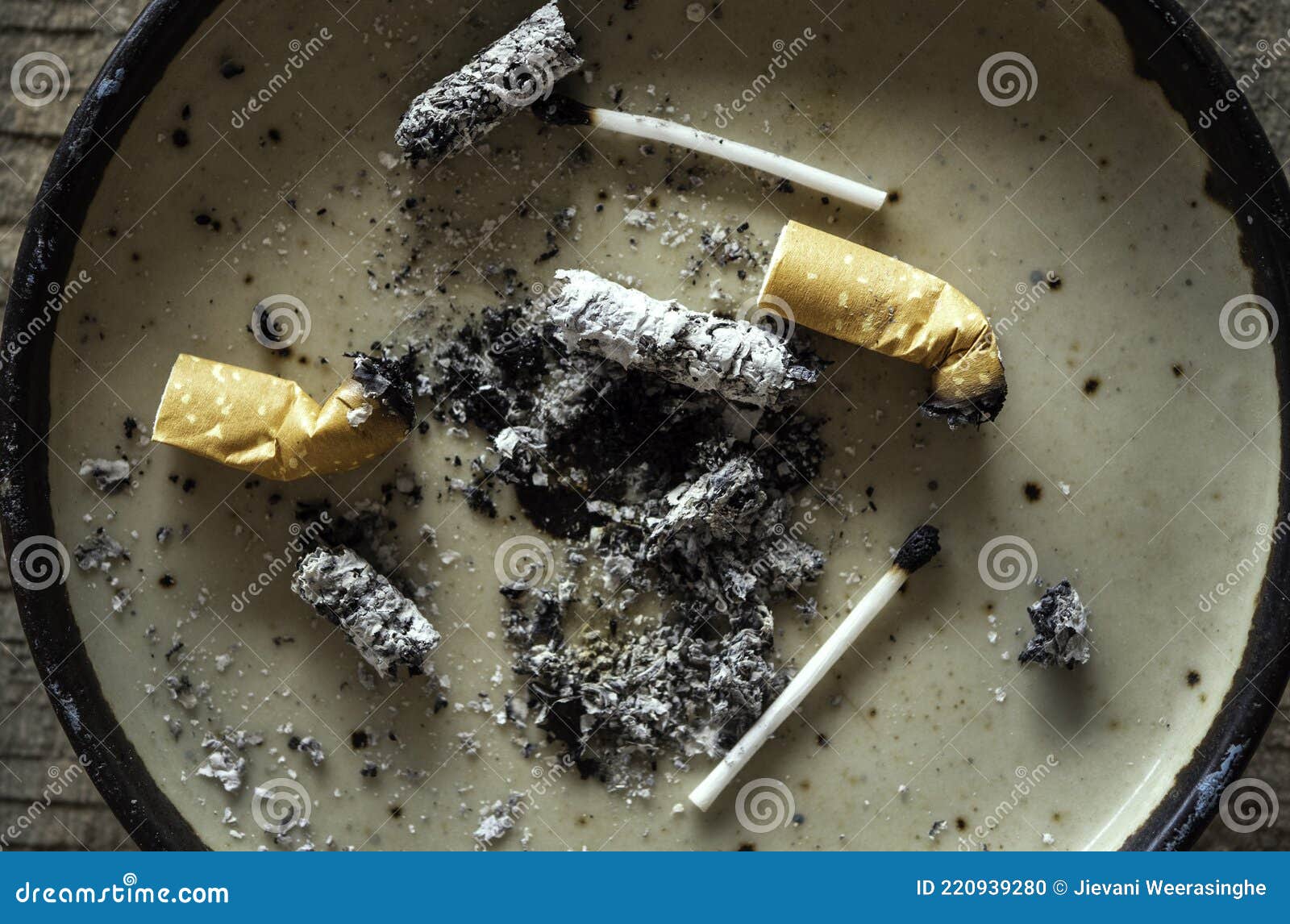 Closeup of Discarded Cigarette Butts Stock Photo - Image of pollution ...