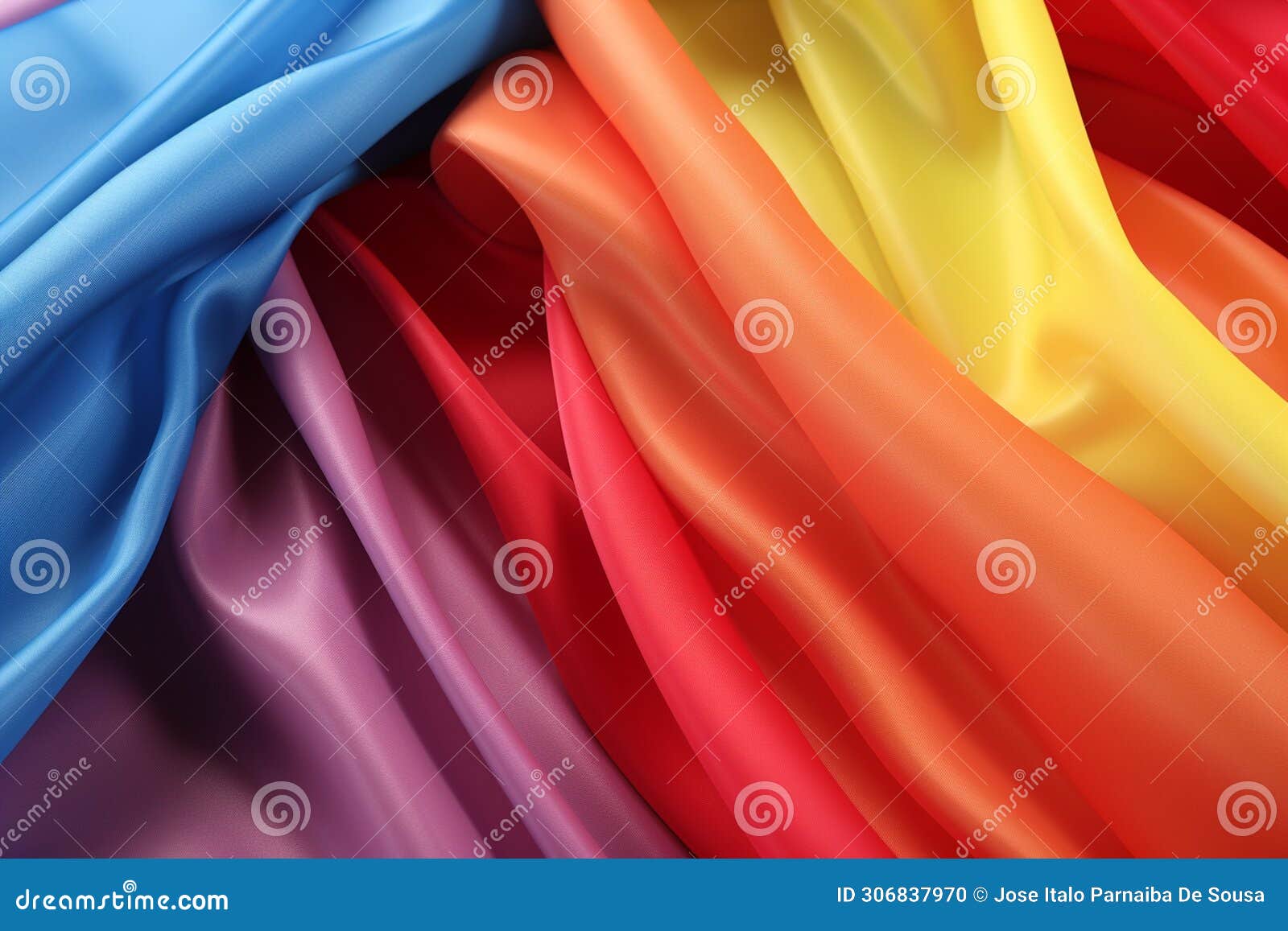 Closeup of Diverse Pride Flags Draped Elegantly. Generative Ai Stock ...