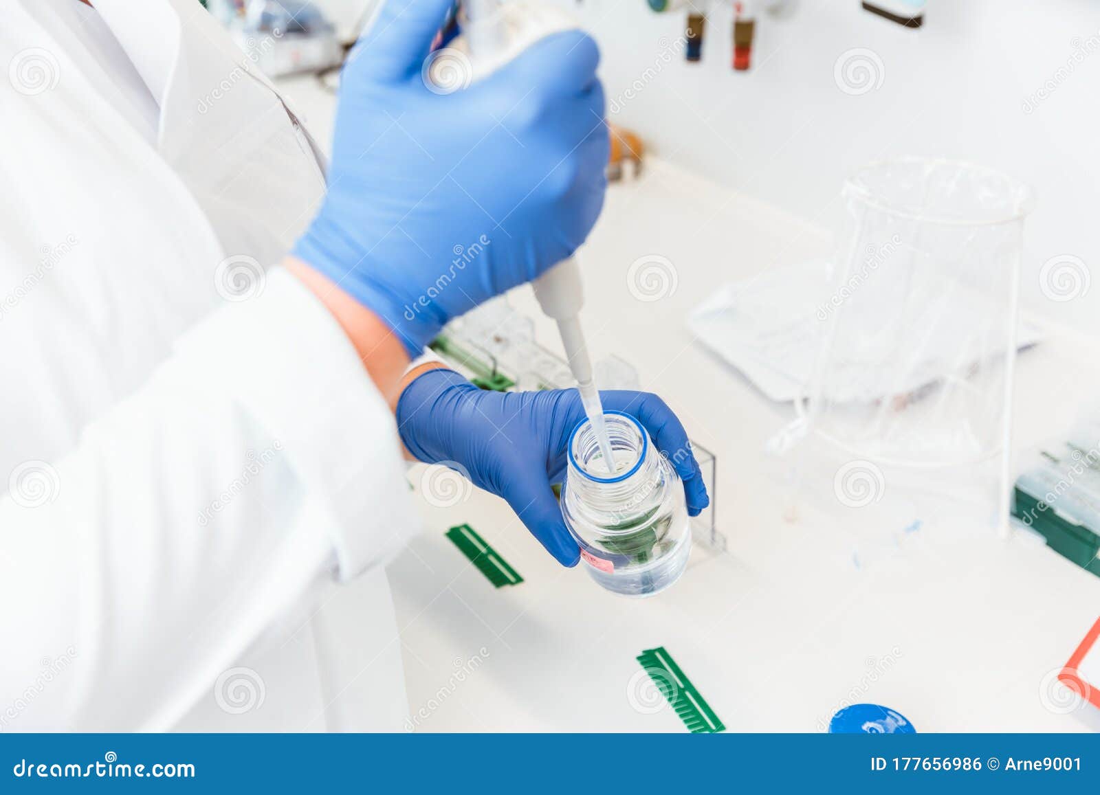 Doctor Removing Liquid for Experiment Stock Photo - Image of health ...