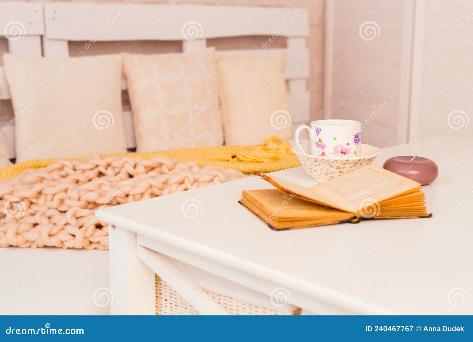 Closeup of Domestic Objects on a Table Stock Image - Image of close ...