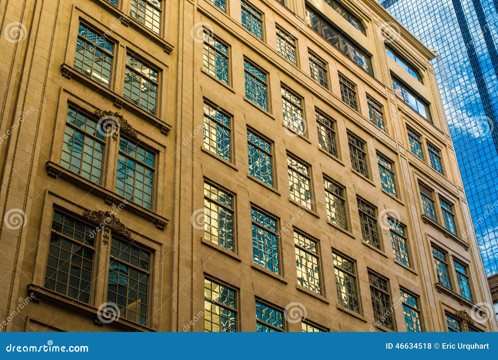 Closeup Downtown windows stock photo. Image of dallas - 46634518