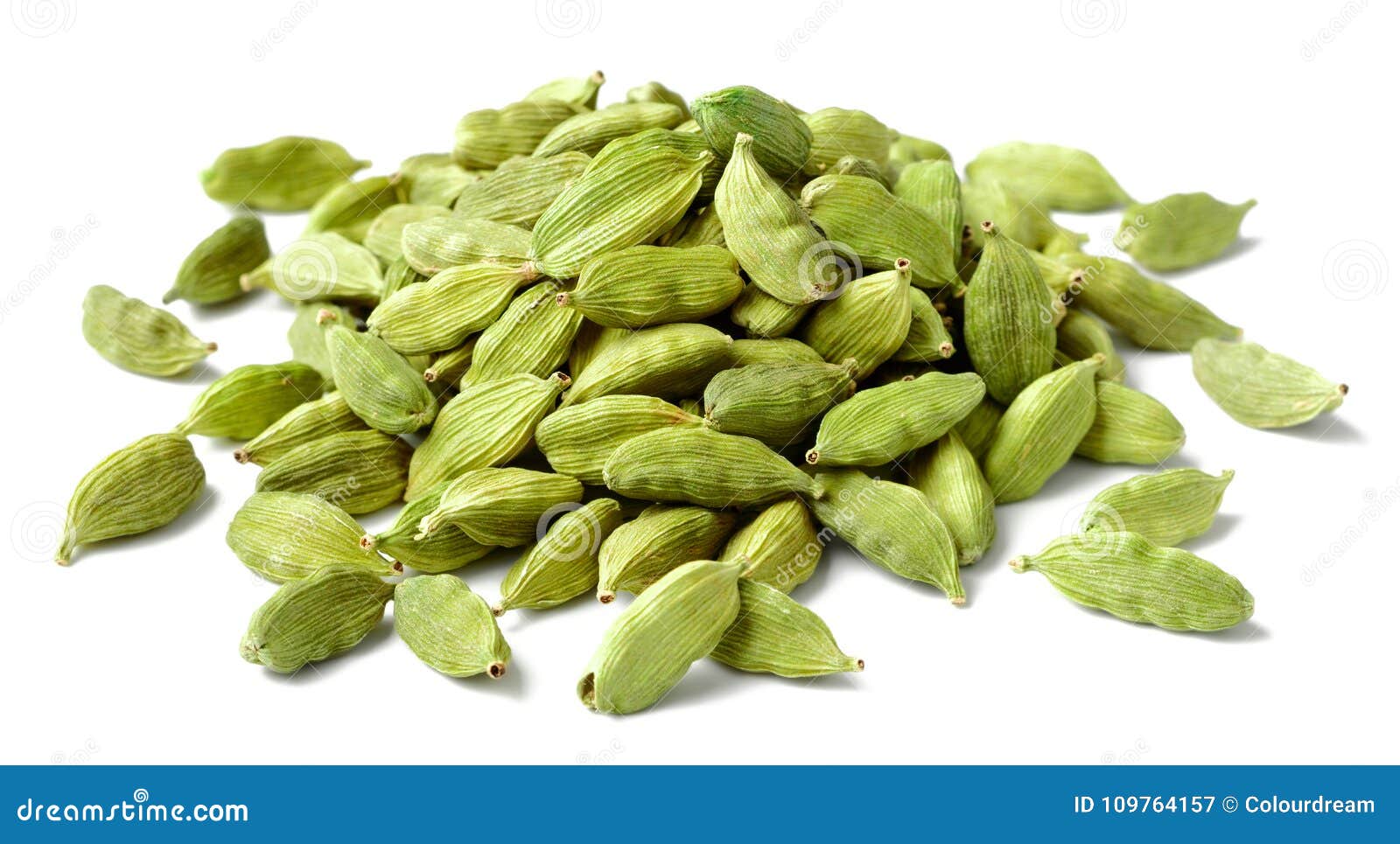 Closeup of Dried Cardamom Isolated on White Stock Image - Image of ...