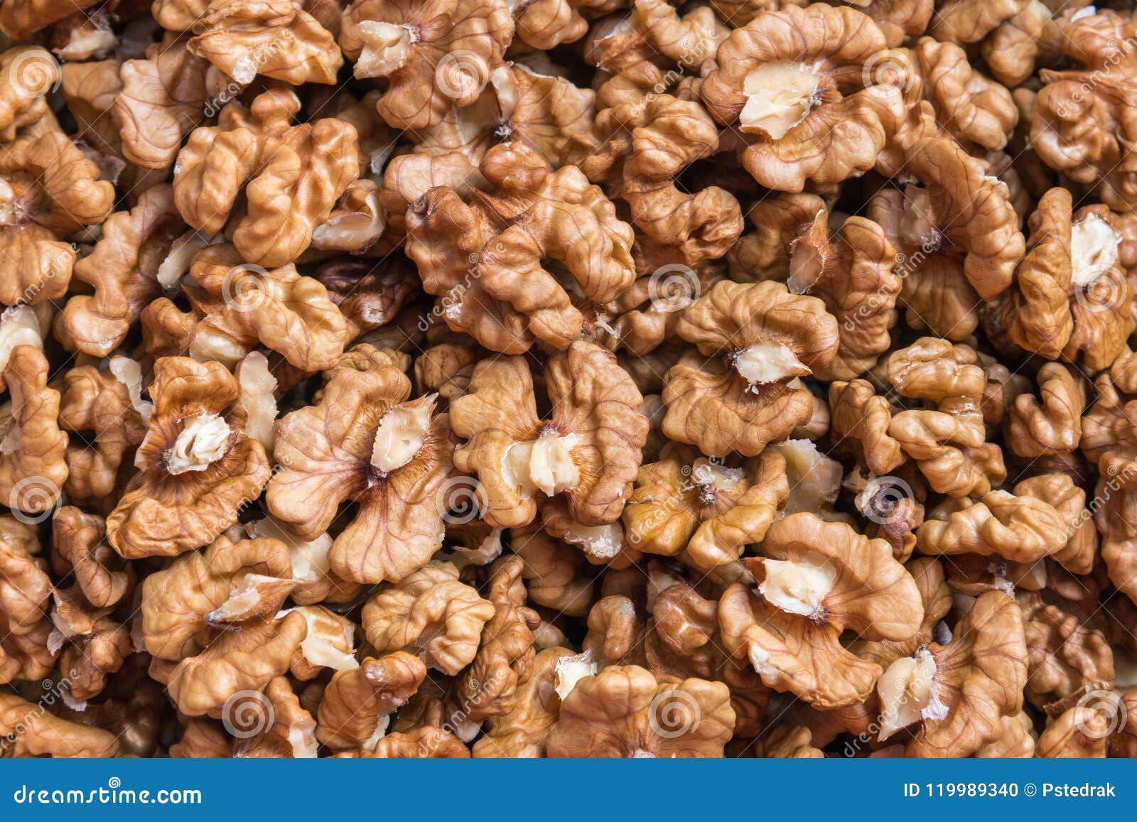 Dried Shelled Walnut Kernels Stock Photo - Image of walnuts, cracked ...