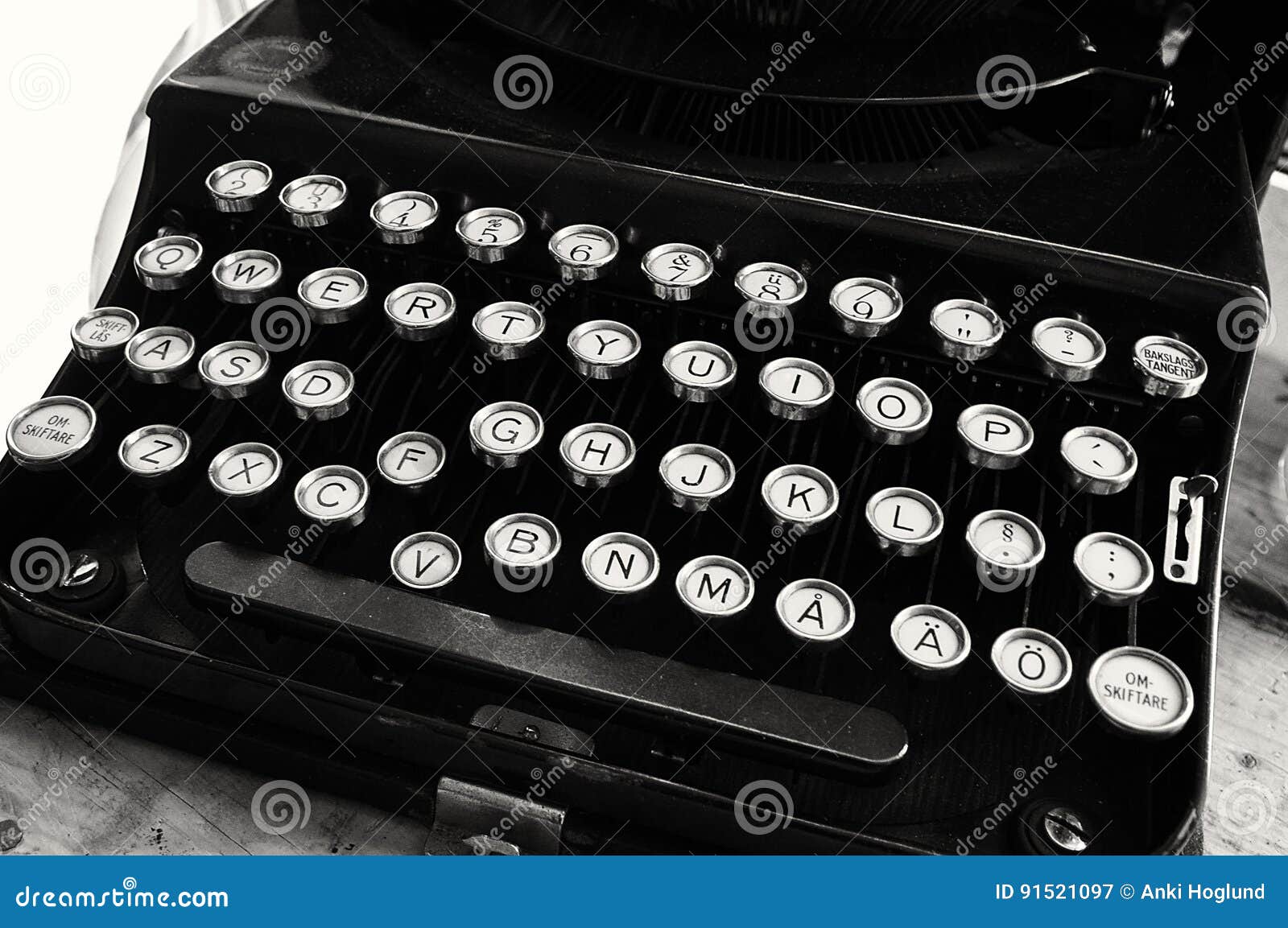 Closeup dusty typewriter stock image. Image of equipment - 91521097