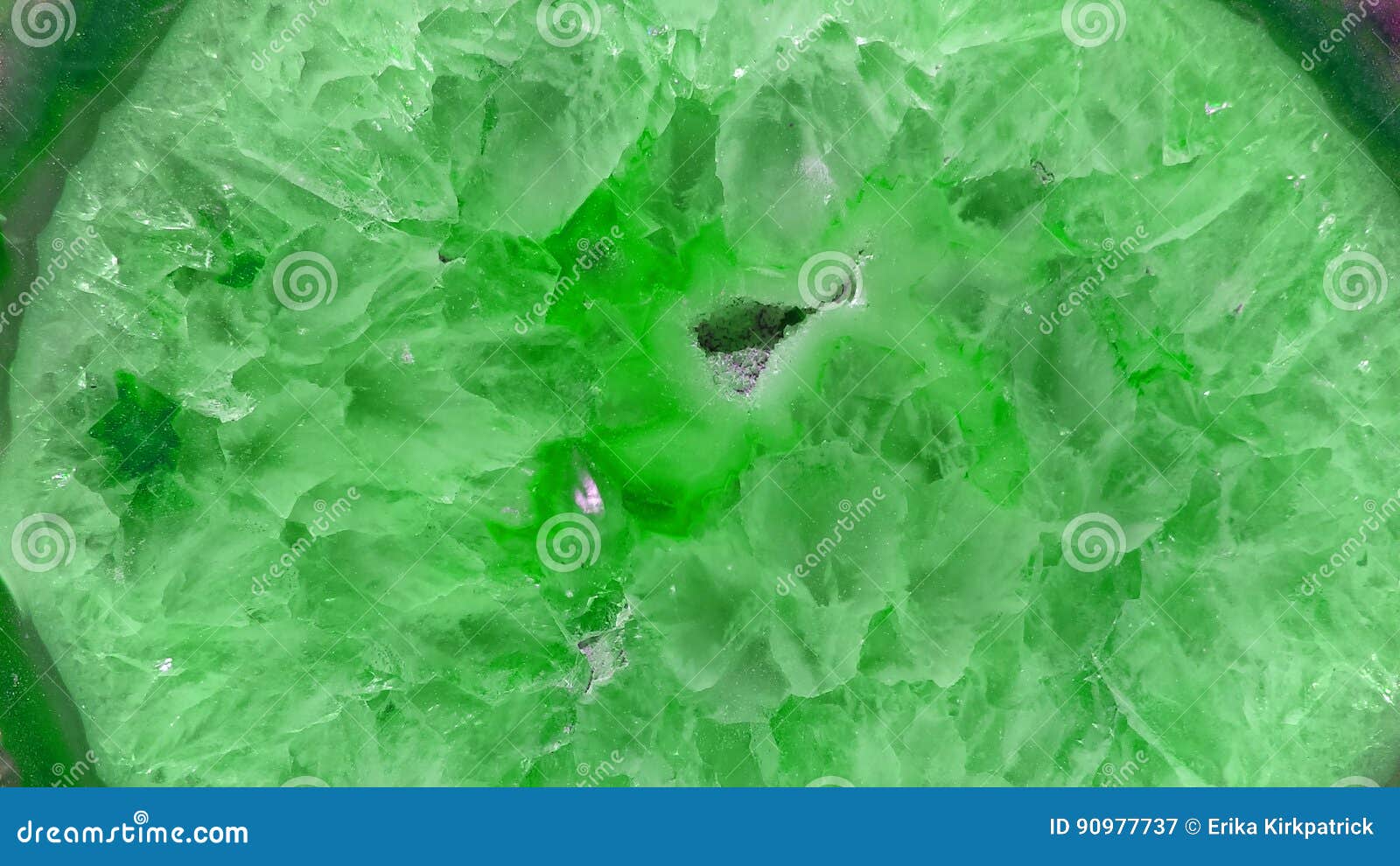 Green Geode Slice stock image. Image of bright, jewel - 90977737