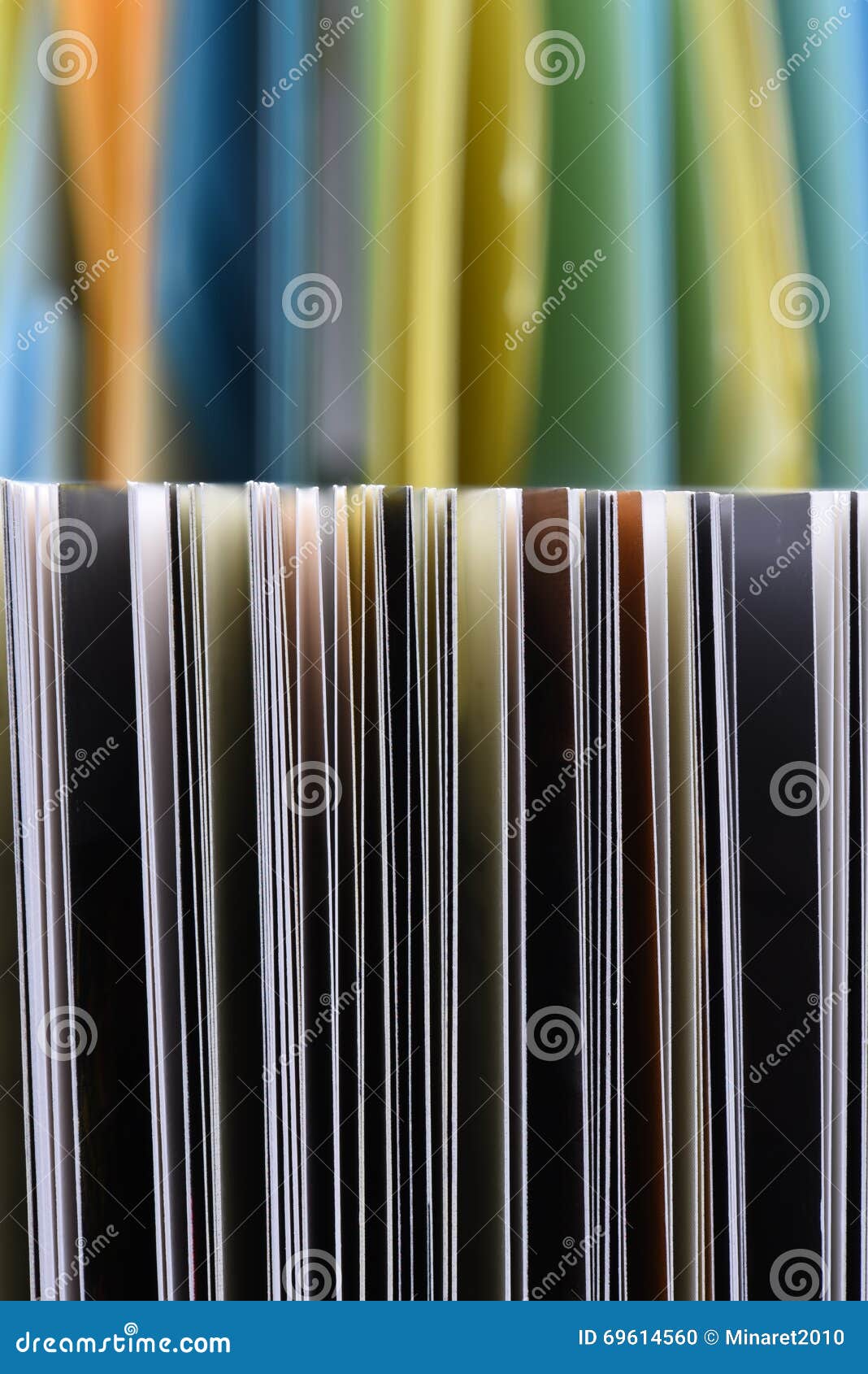 Closeup of the Edge of Open Book Pages Stock Photo - Image of ...