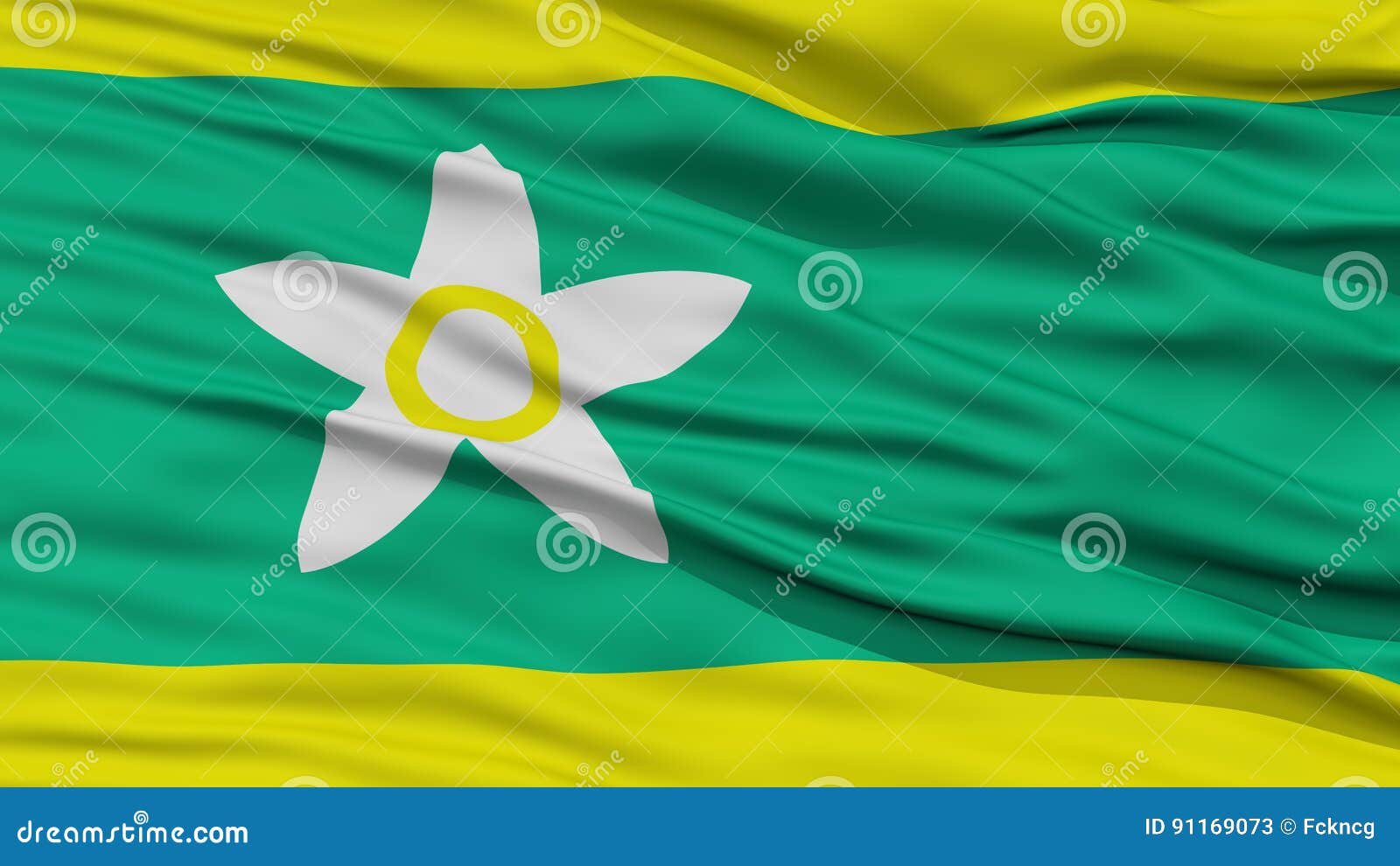 Closeup Ehime Japan Prefecture Flag Stock Illustration - Illustration ...