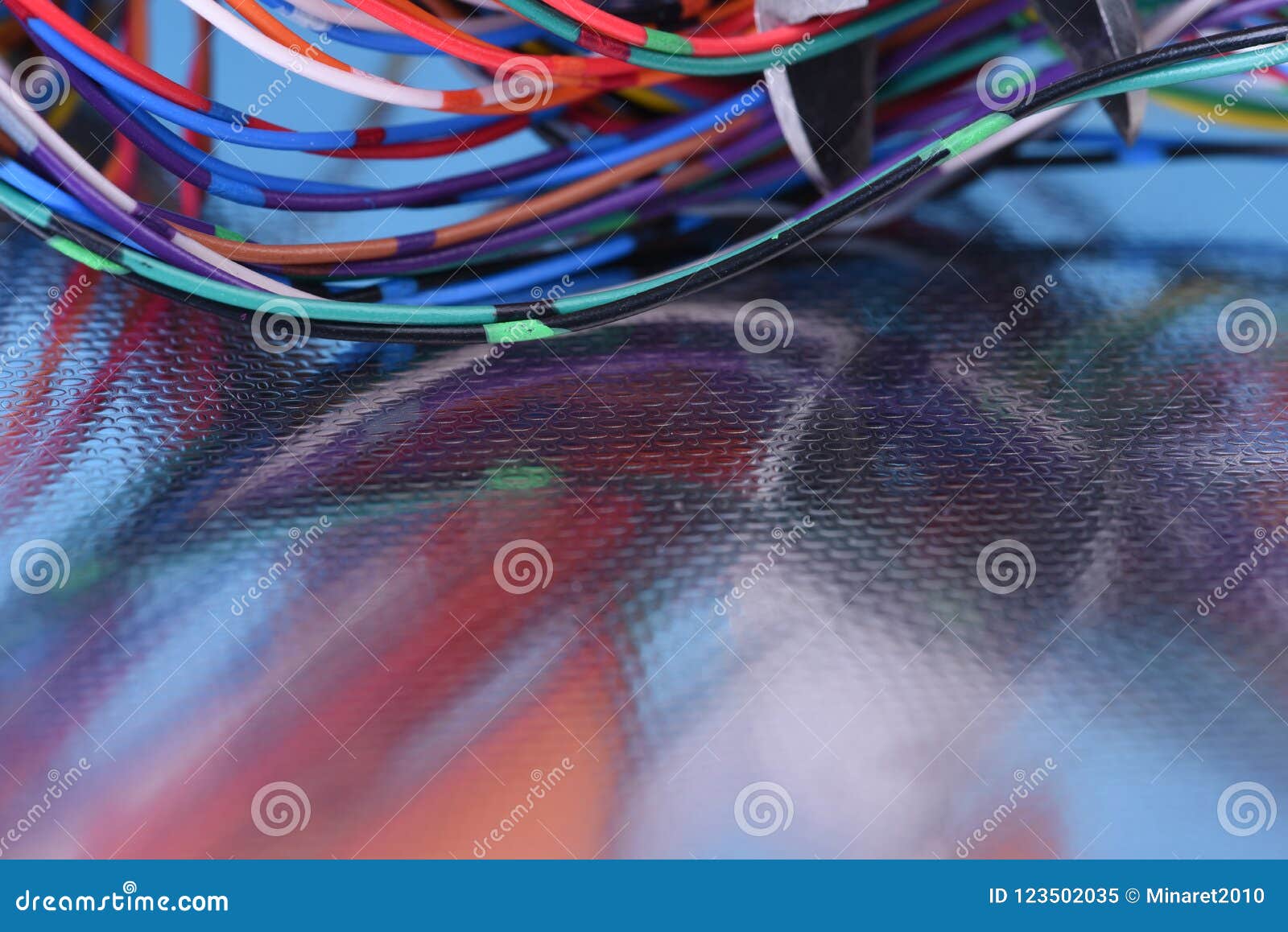 Closeup of electric cable stock image. Image of connect - 123502035