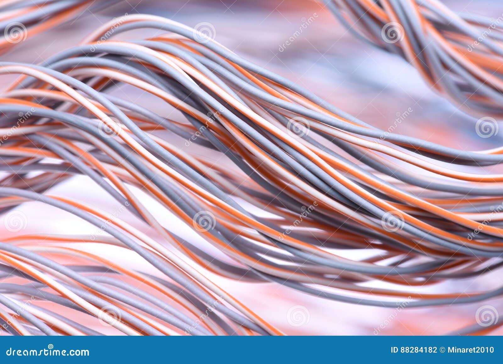 Closeup of Electric Cables stock photo. Image of connection - 88284182