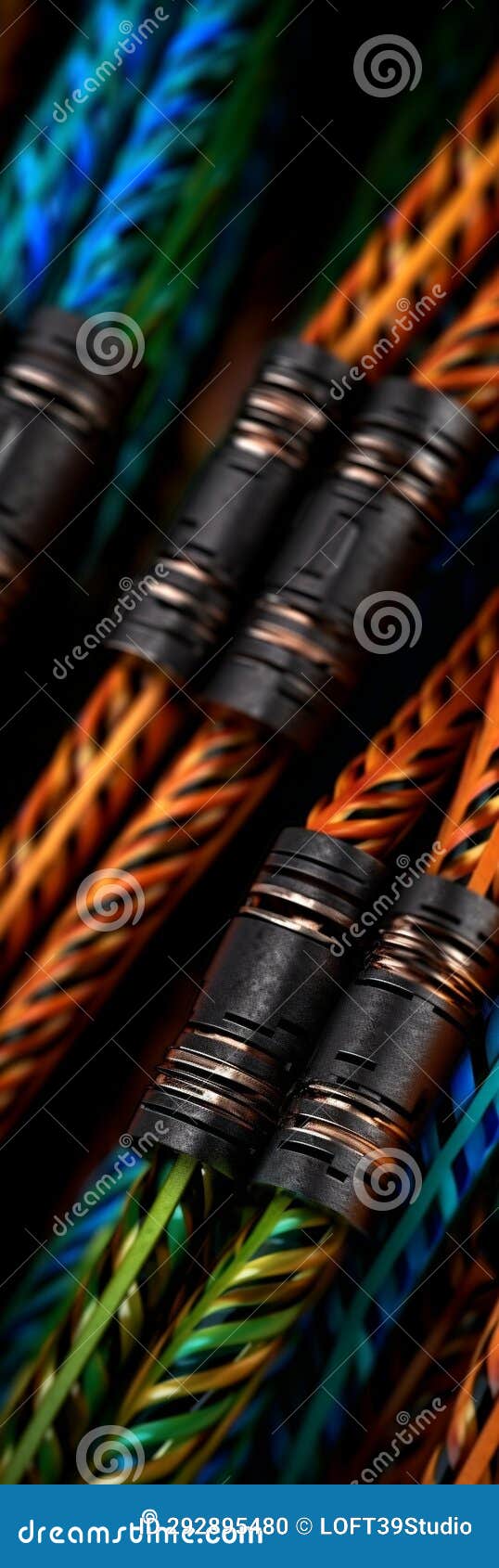 Closeup Electric Cables 1696419686809 1 Stock Photo - Image of ...