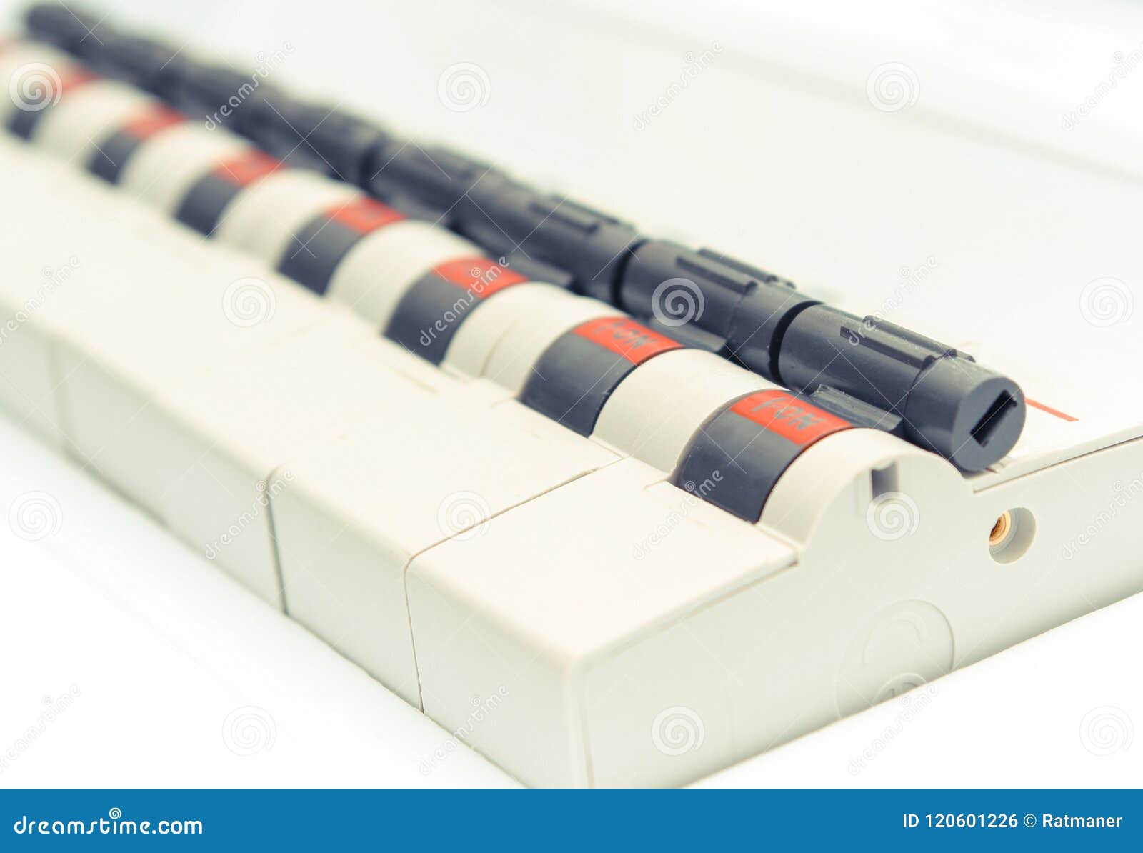 Closeup of Electric Switch on Control Panel, Technology Concept Stock ...