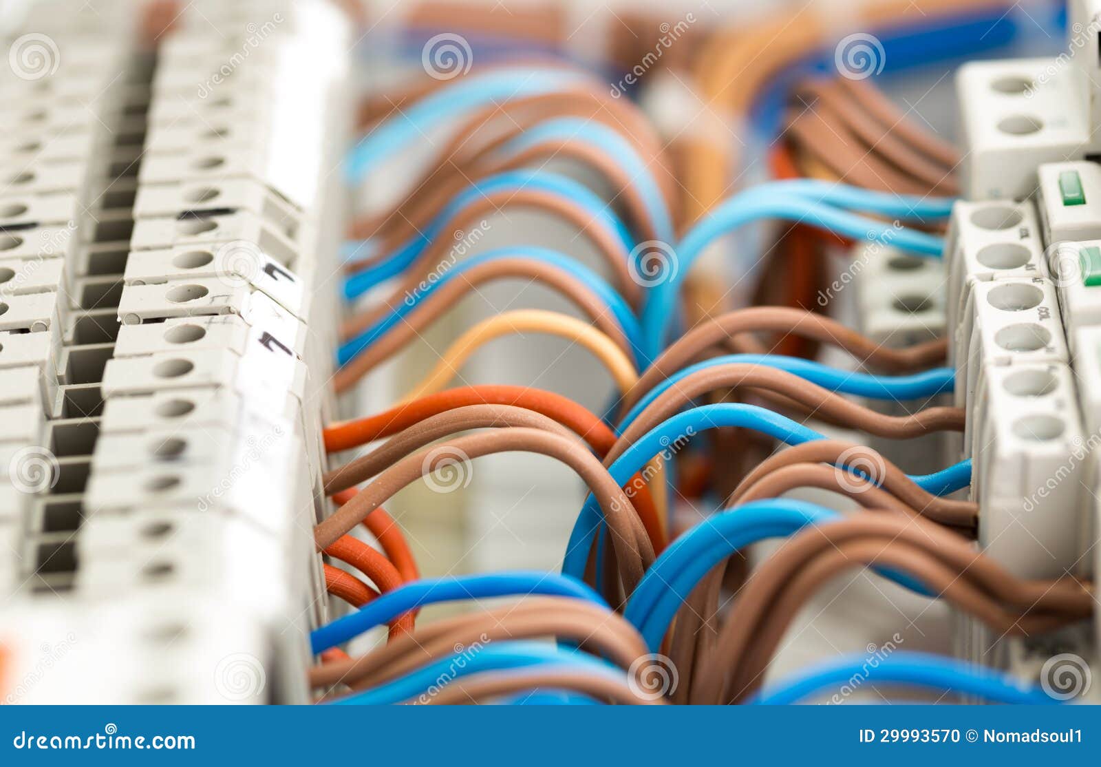 Electrical Wires Inside A Wall Socket Stock Photography | CartoonDealer ...