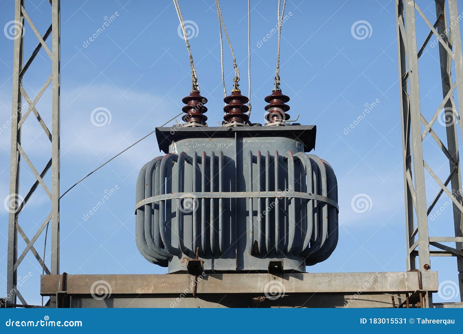 Electricity Transformer stock image. Image of electricity - 183015531