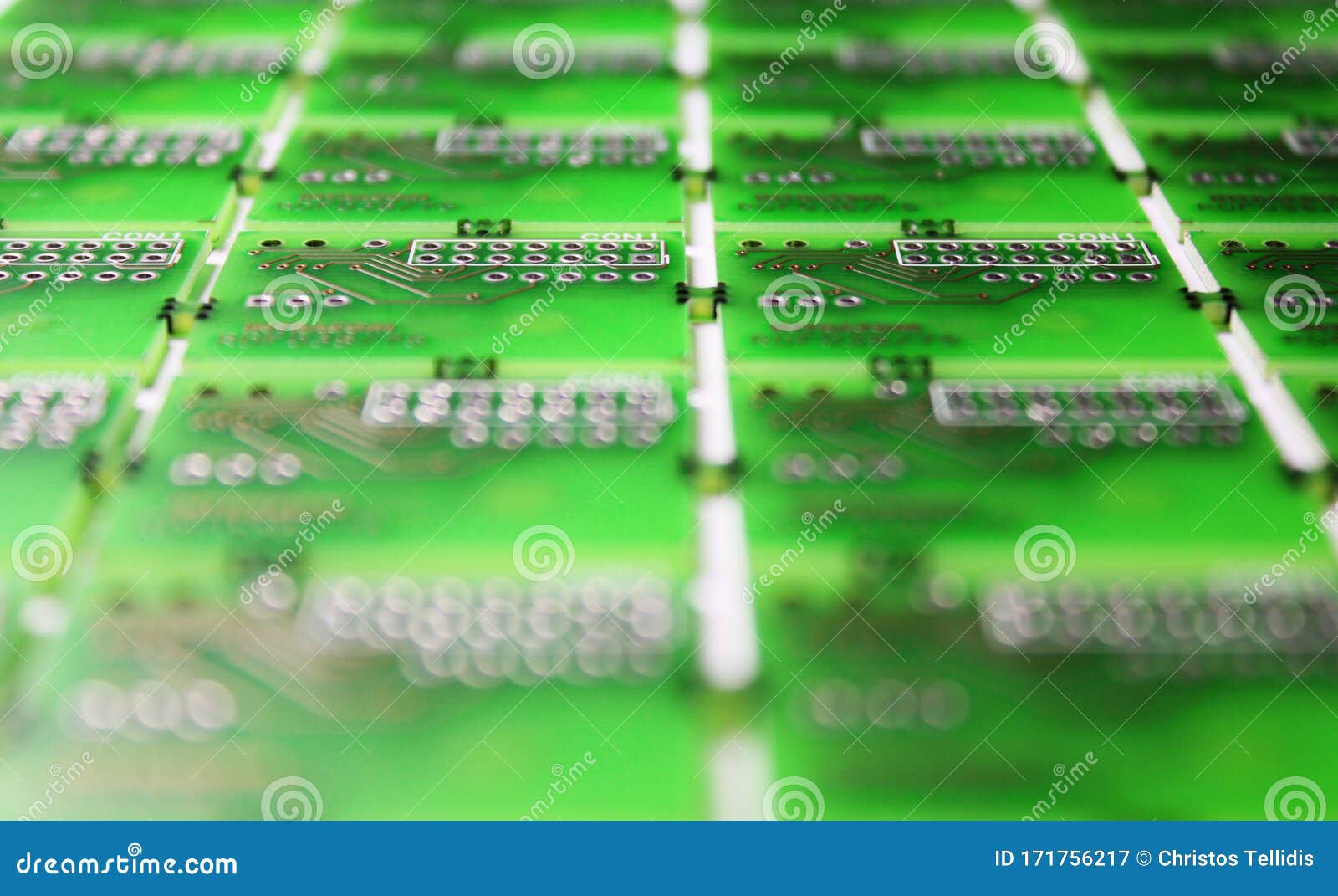 Closeup of Electronic Circuit Board or PCB Stock Image - Image of board ...