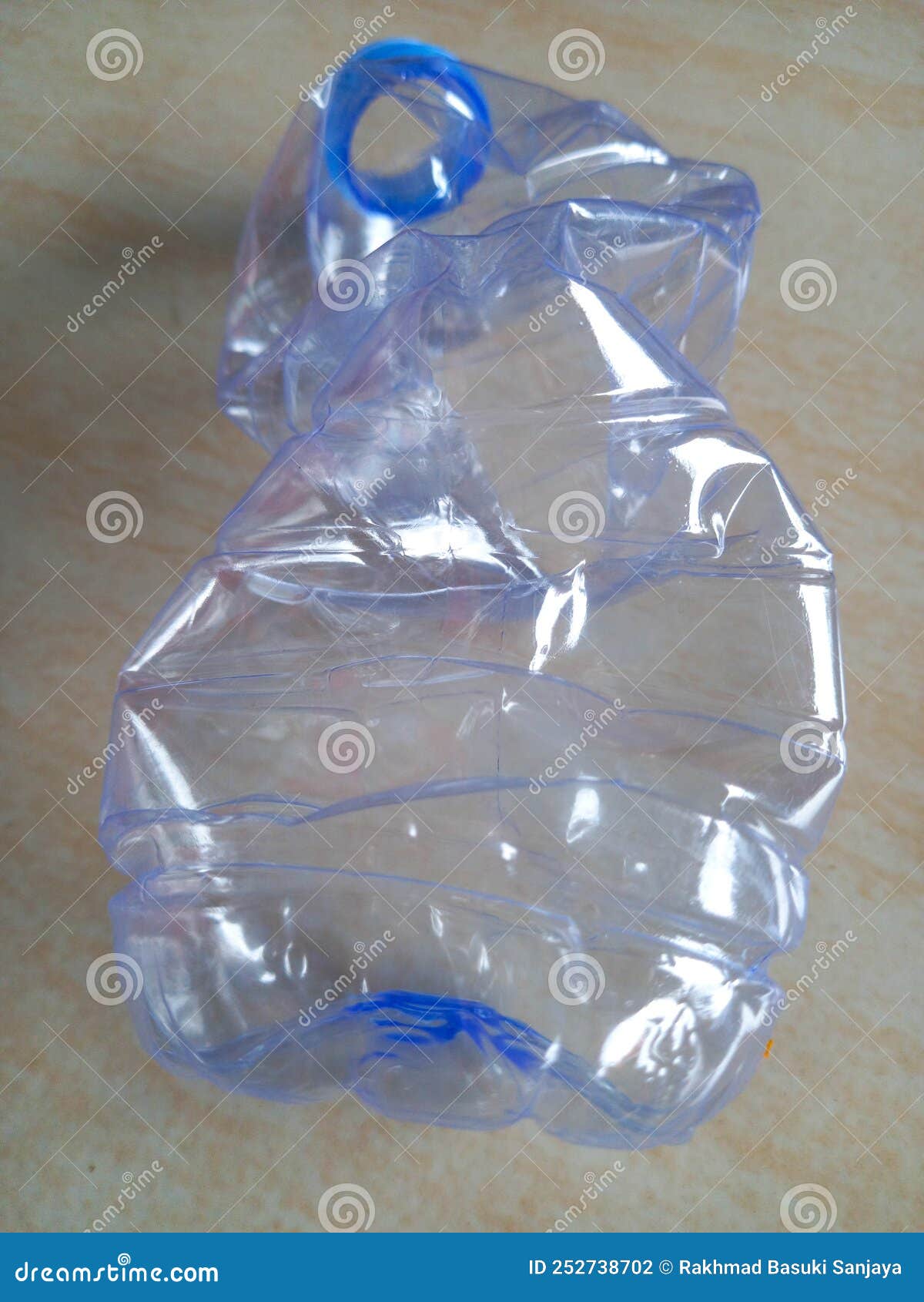 Closeup of Empty Mineral Water Bottle. Single Use Bottle Stock Photo ...