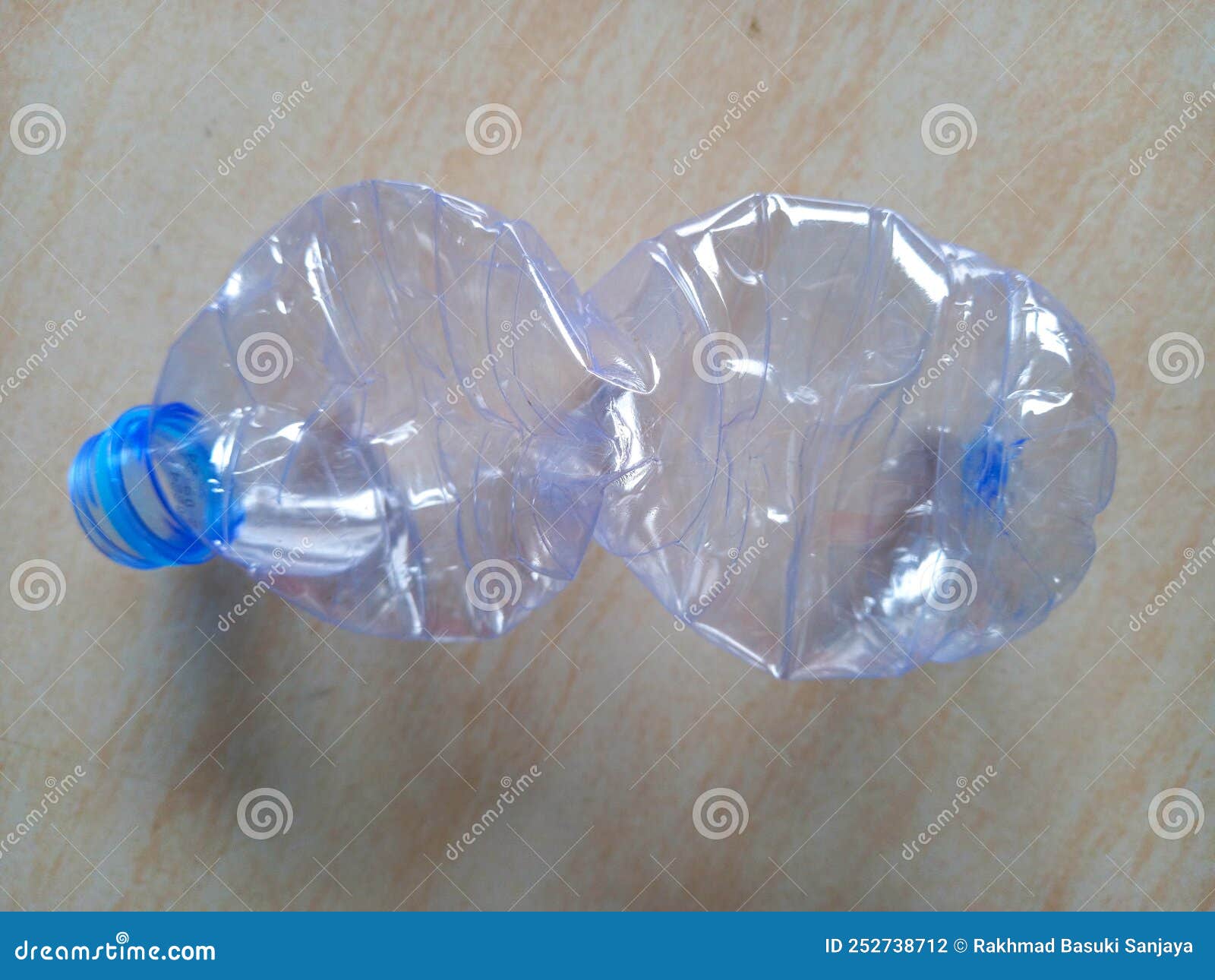 Closeup of Empty Mineral Water Bottle. Single Use Bottle Stock Photo ...