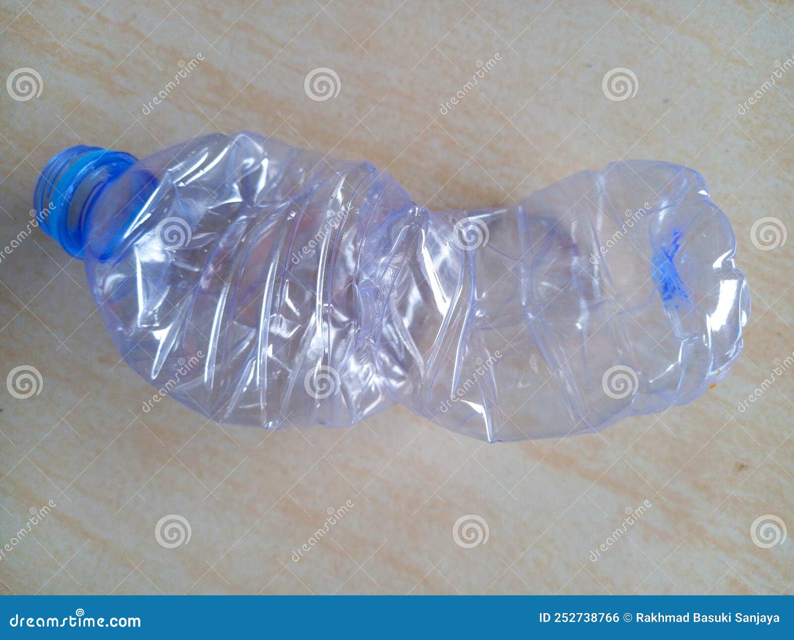 Closeup of Empty Mineral Water Bottle. Single Use Bottle Stock Photo ...