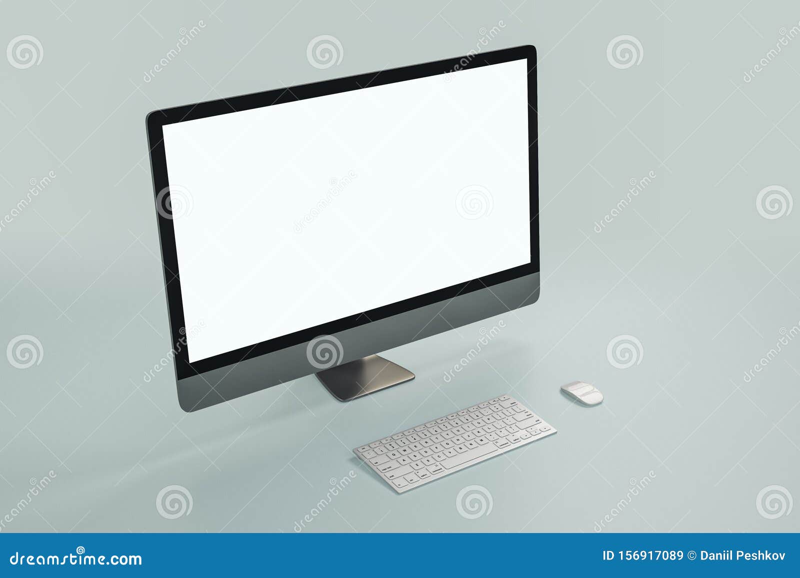 Closeup of Empty White Computer Monitor Editorial Stock Image ...