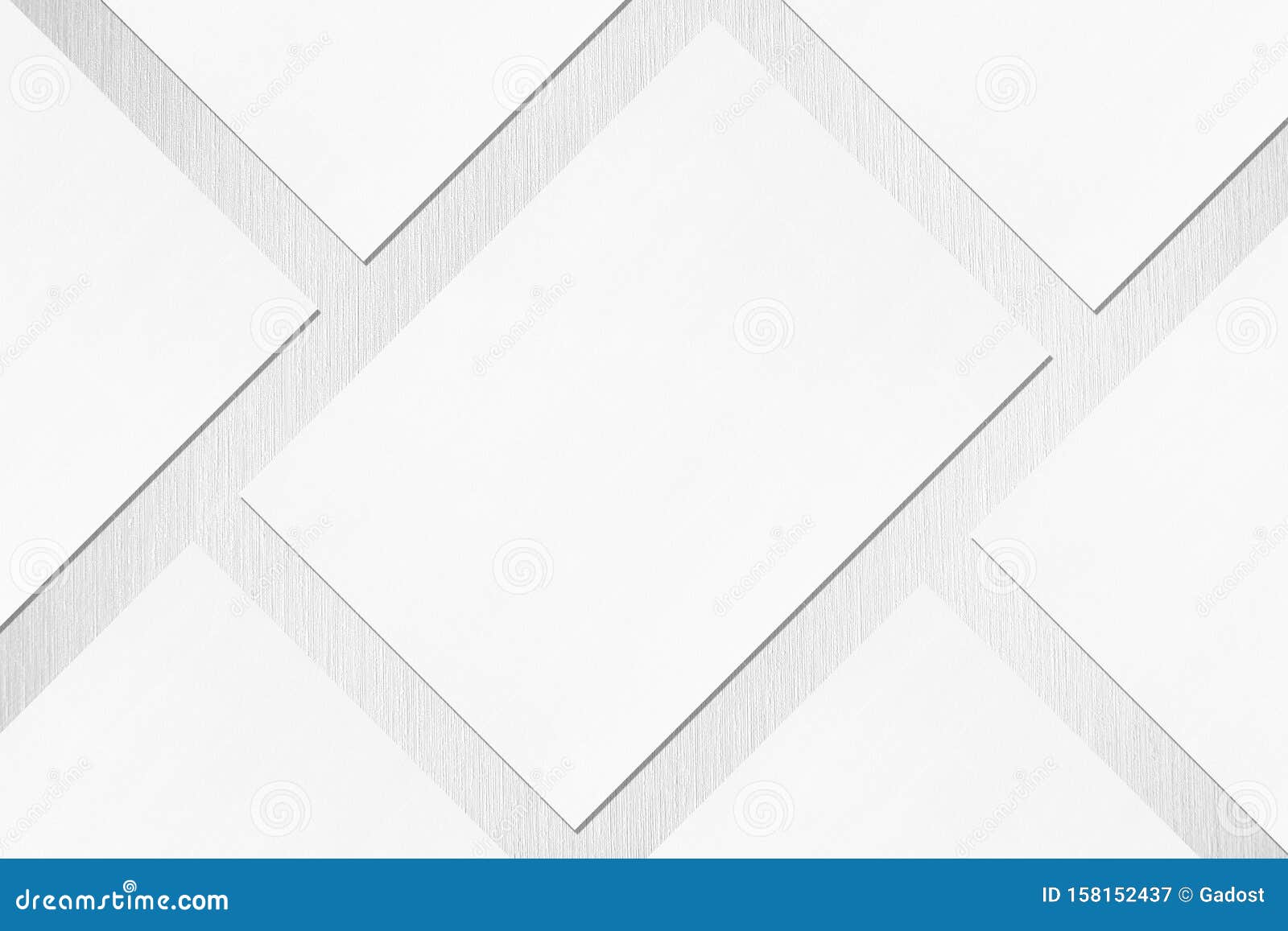 Closeup of Empty White Rectangle Poster Mockups Lying Diagonally on ...