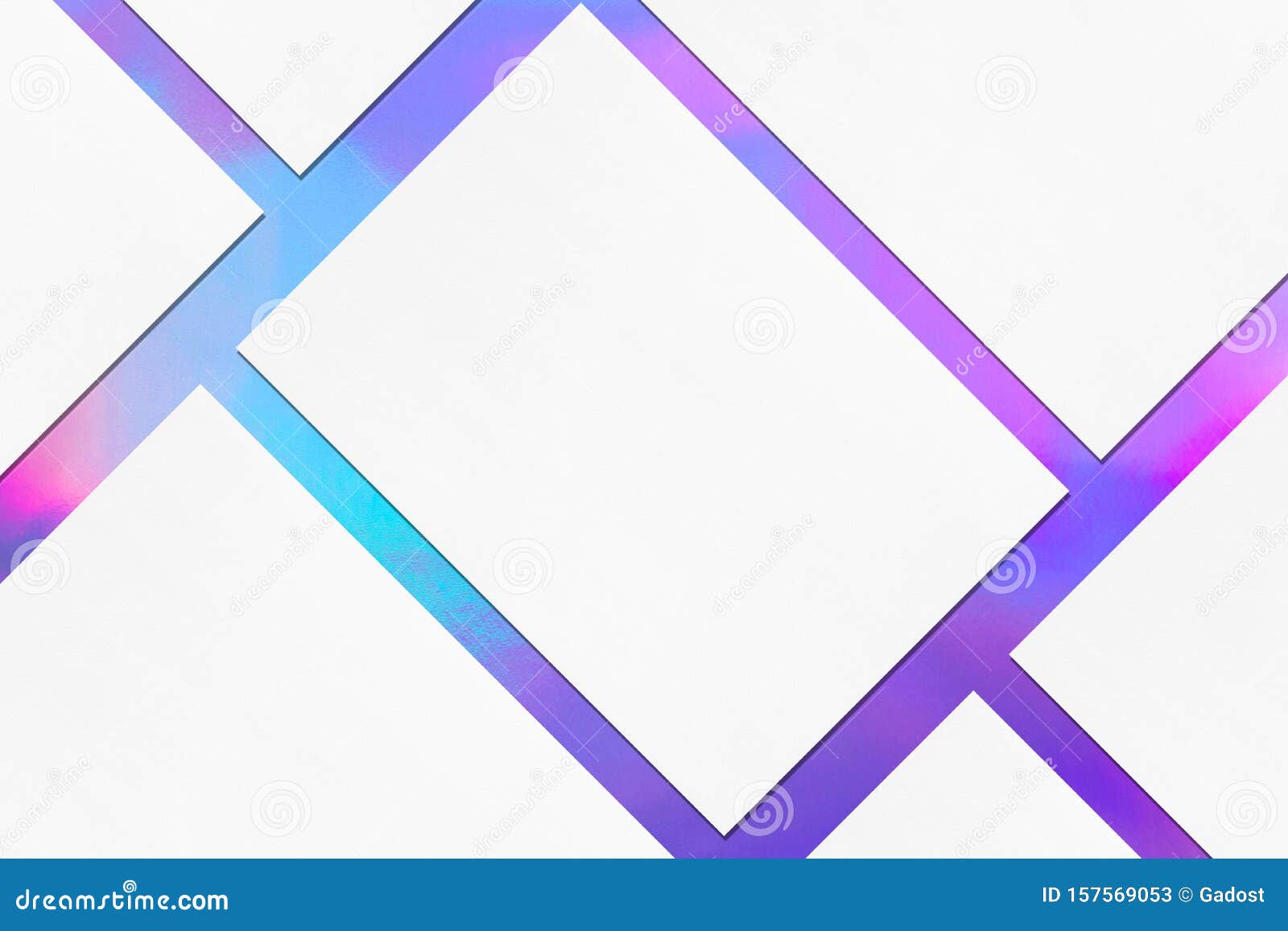 Closeup of Empty White Rectangle Poster Mockups Lying Diagonally on ...