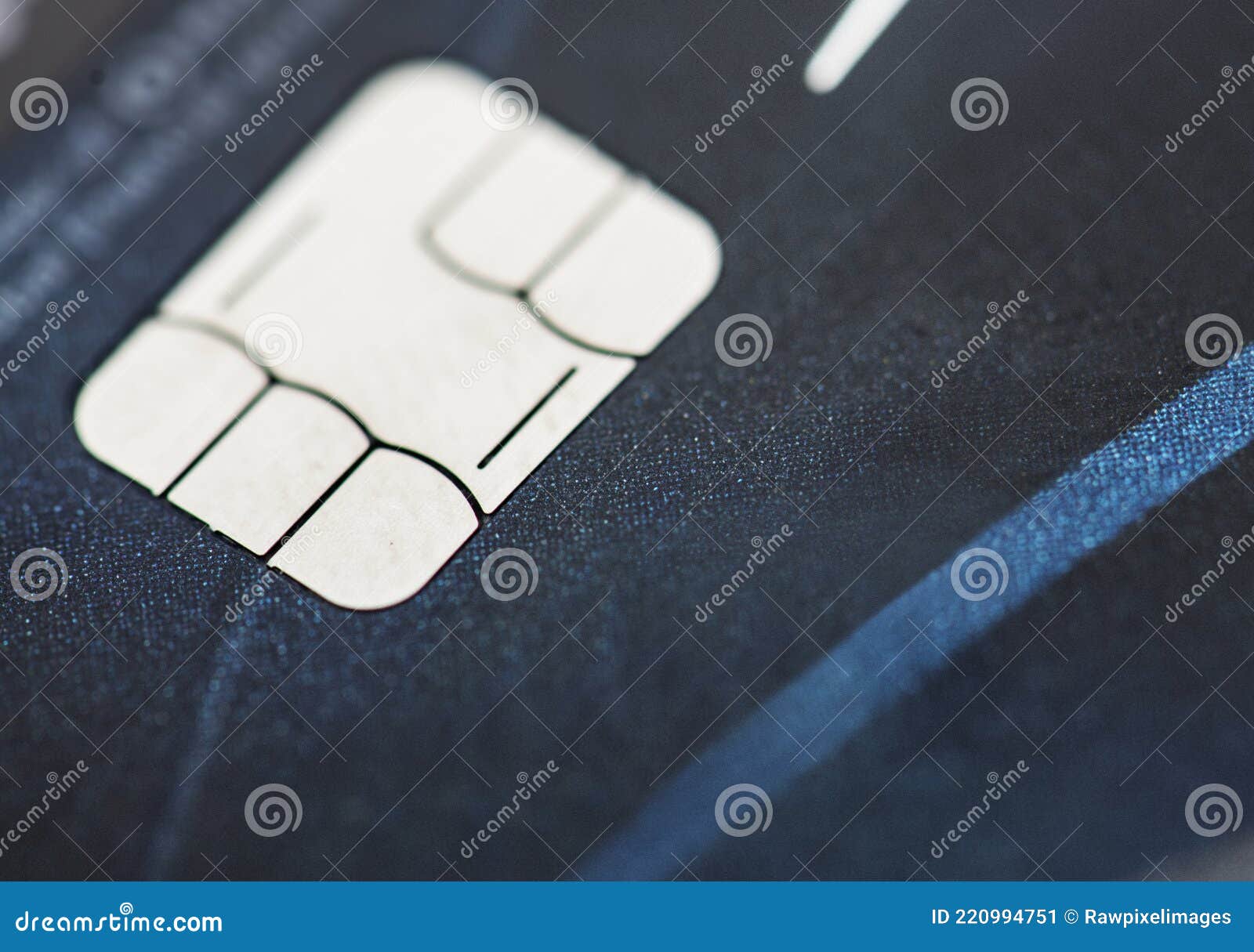 Closeup of EMV Credit Card Chip Macro Stock Image - Image of circuit ...