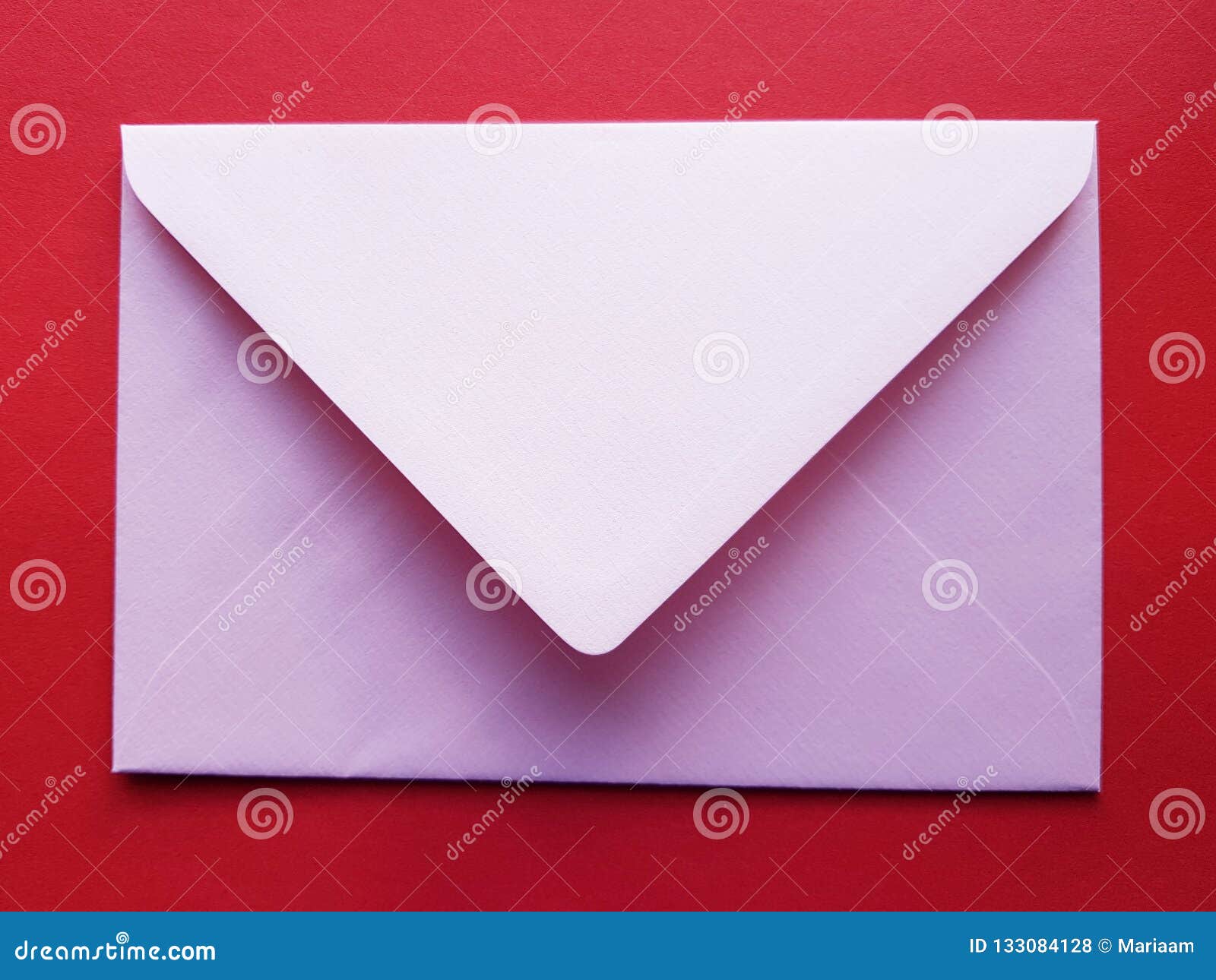 Send Me a Letter. an Empty Envelope Over Red Background. Stock Photo ...