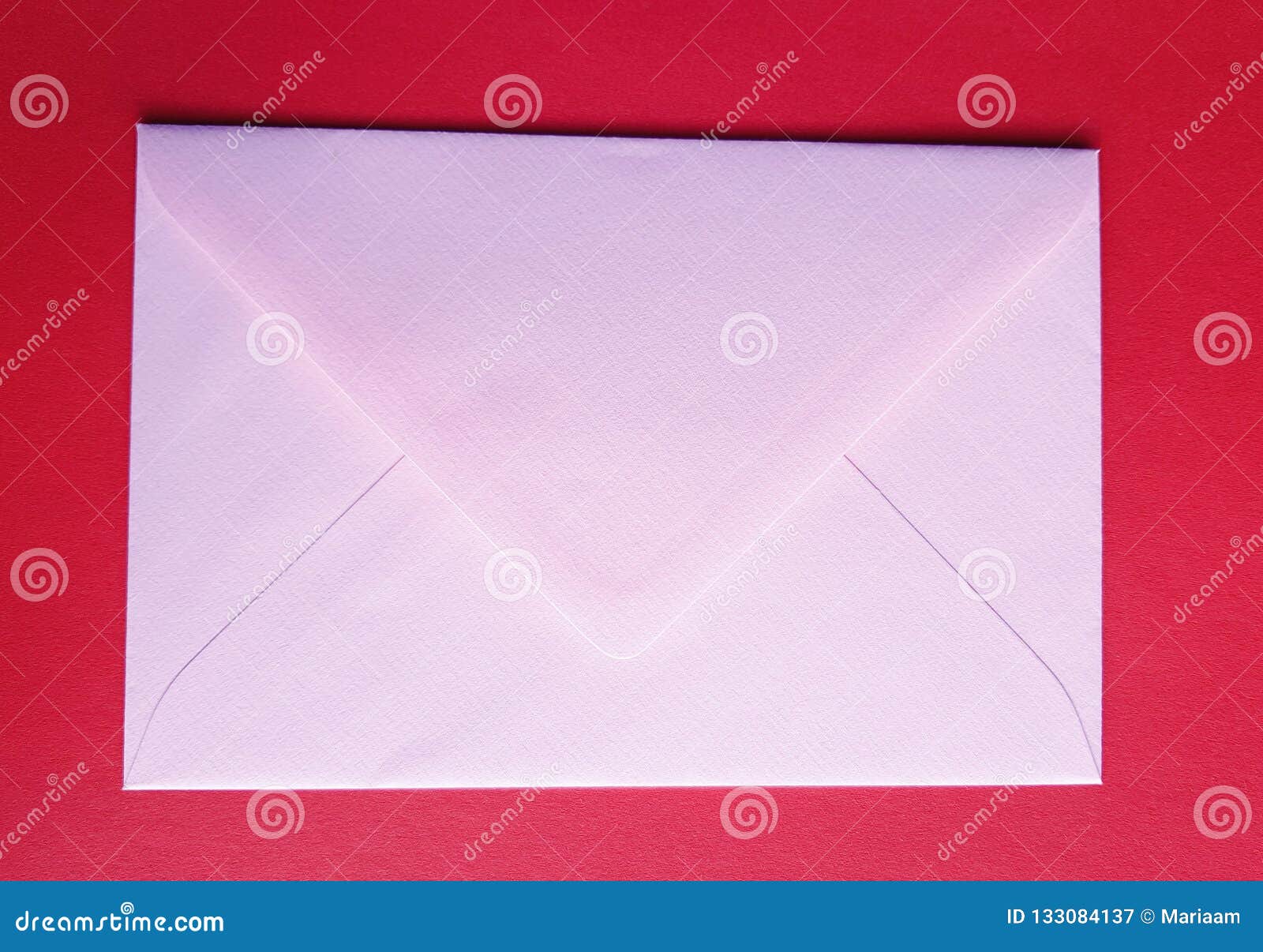 Send Me a Letter. an Empty Envelope Over Red Background. Stock Image ...