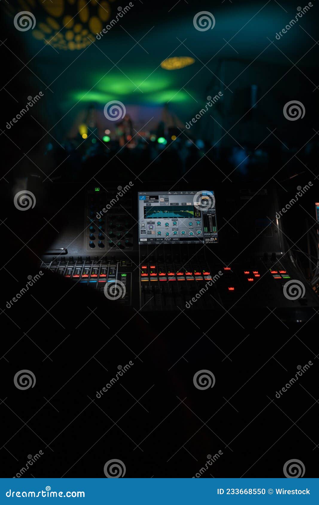 Closeup of Equipment at the Audio Control Room Stock Photo - Image of ...