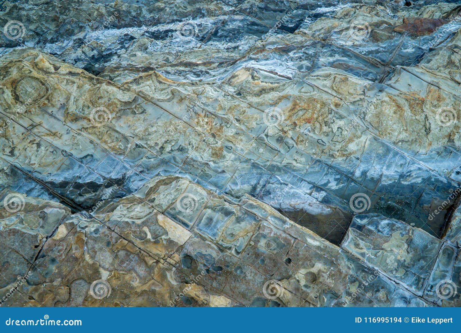 Closeup of Eroded Stone Texture on the Beach. Stock Photo - Image of ...