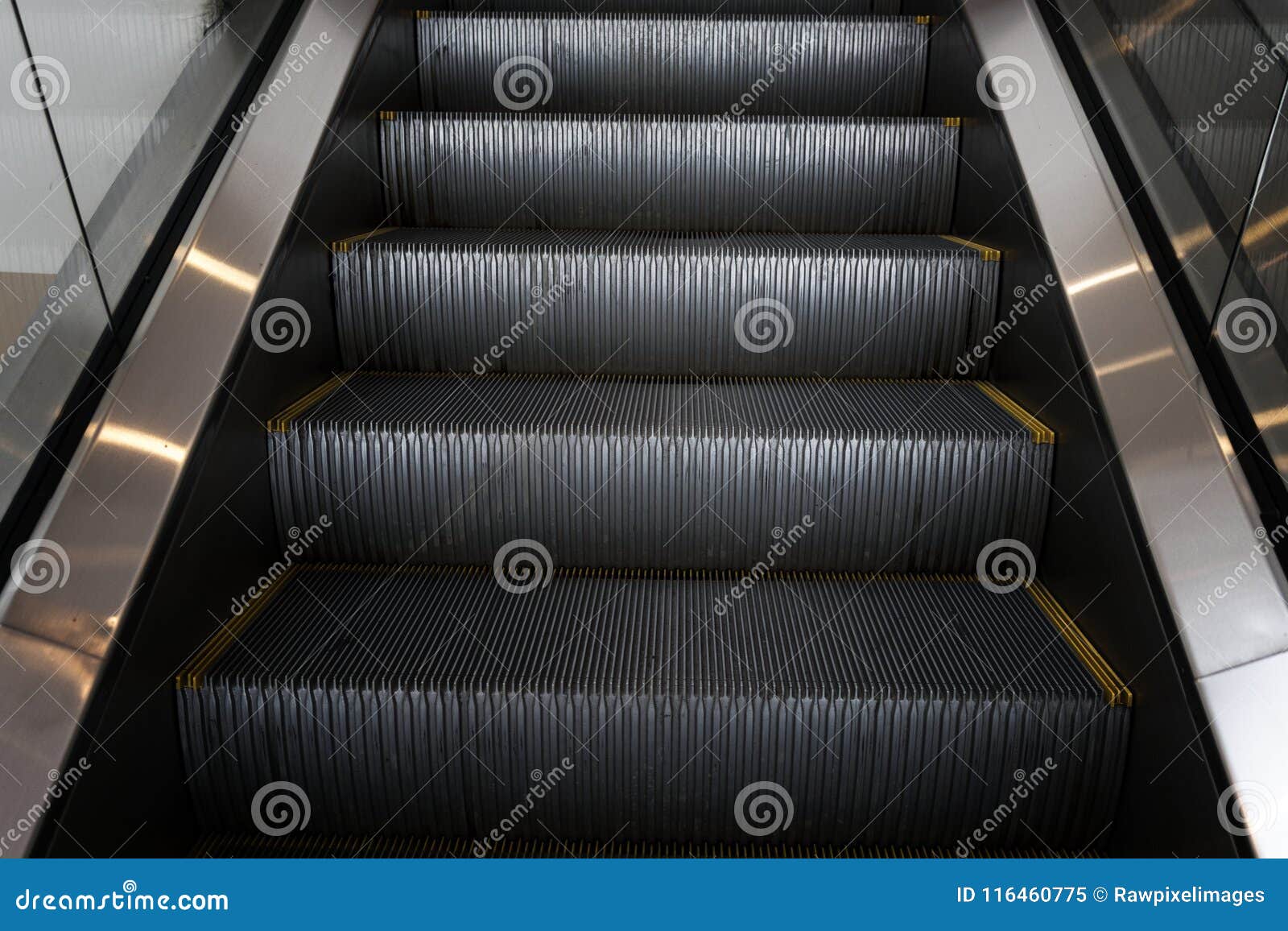 Closeup of Escalator Stairs Technology Stock Image - Image of staircase ...