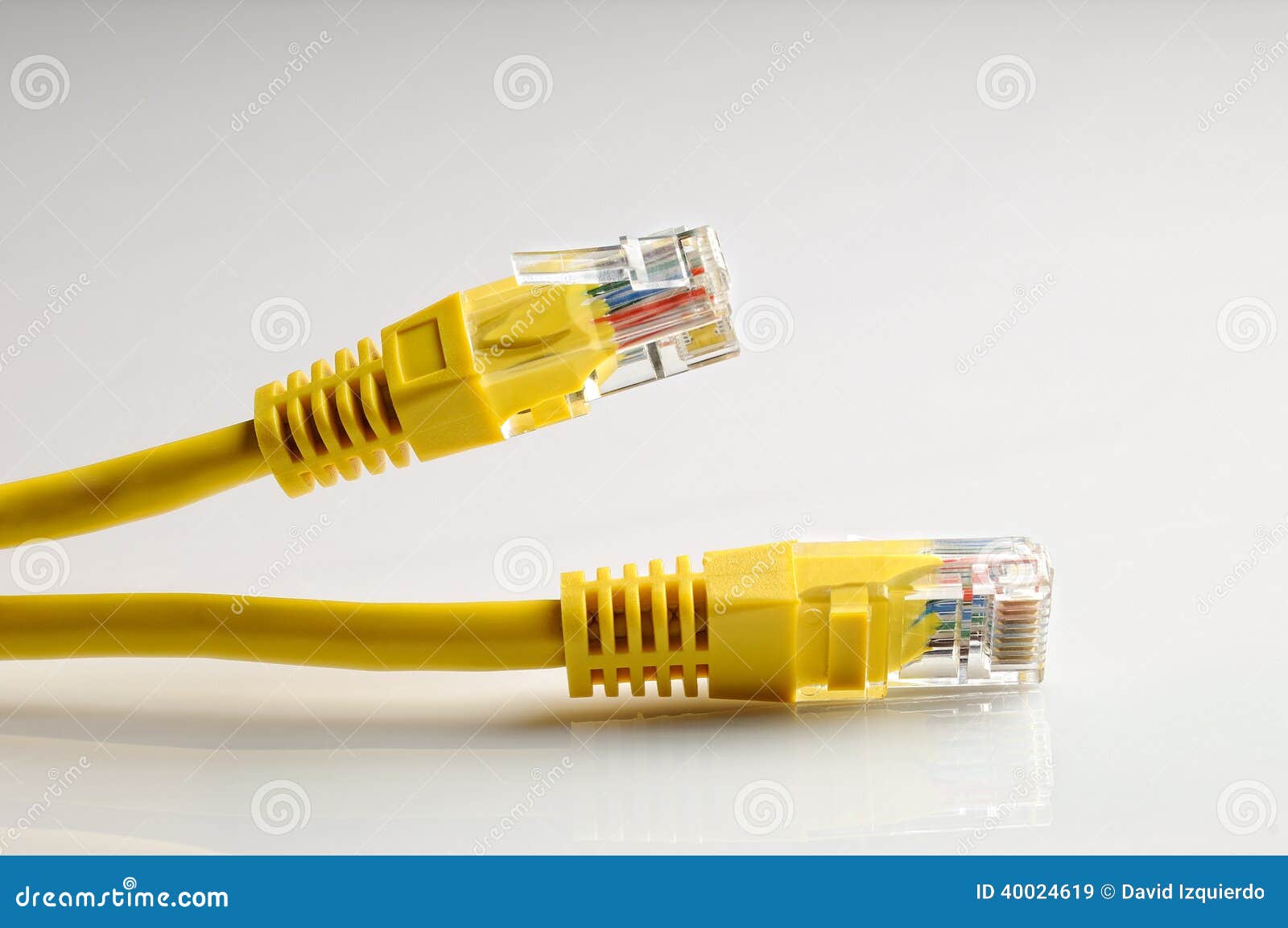 Closeup of the Ethernet Cables RJ45 Isolated Stock Image - Image of ...
